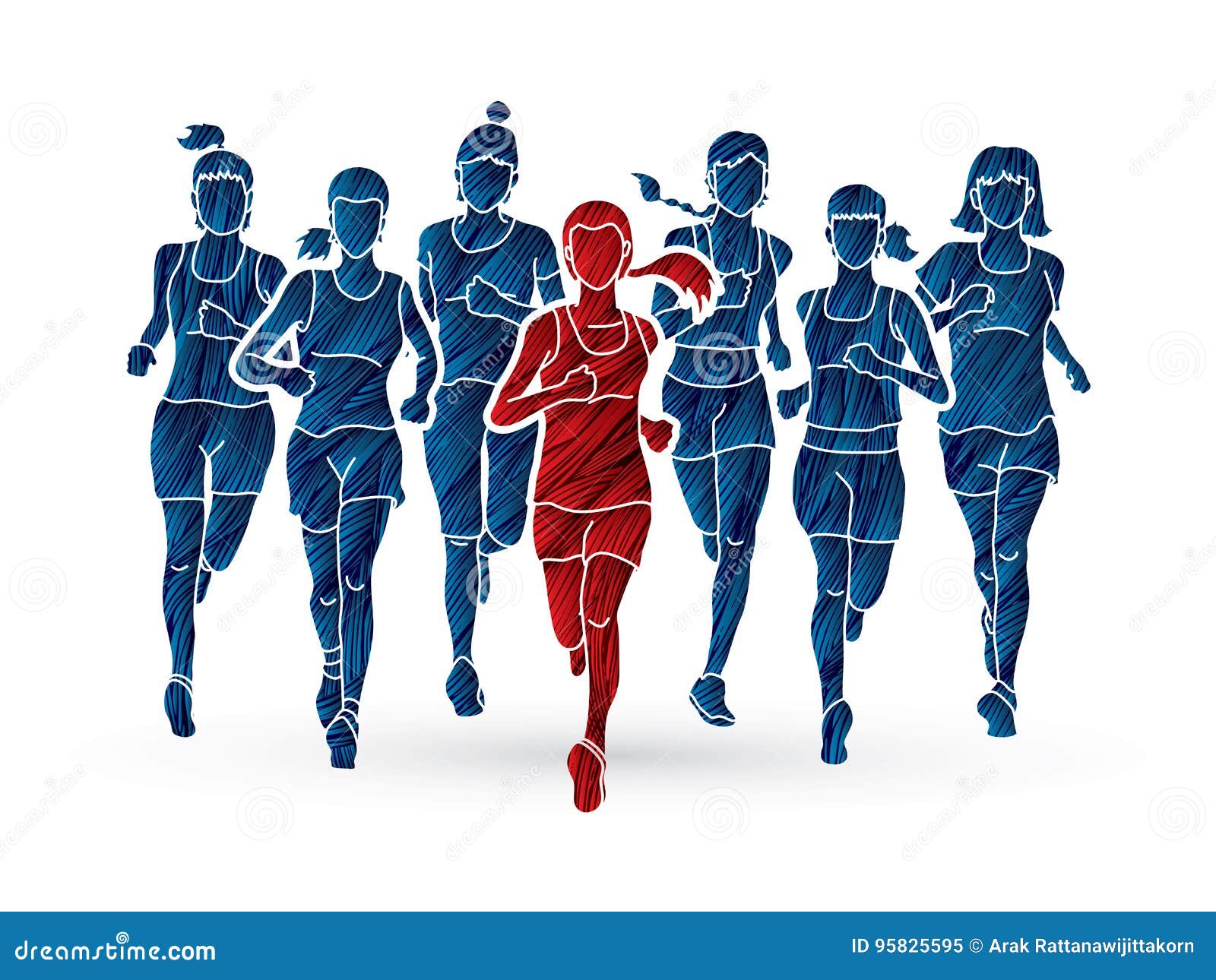Marathon Runner Vector