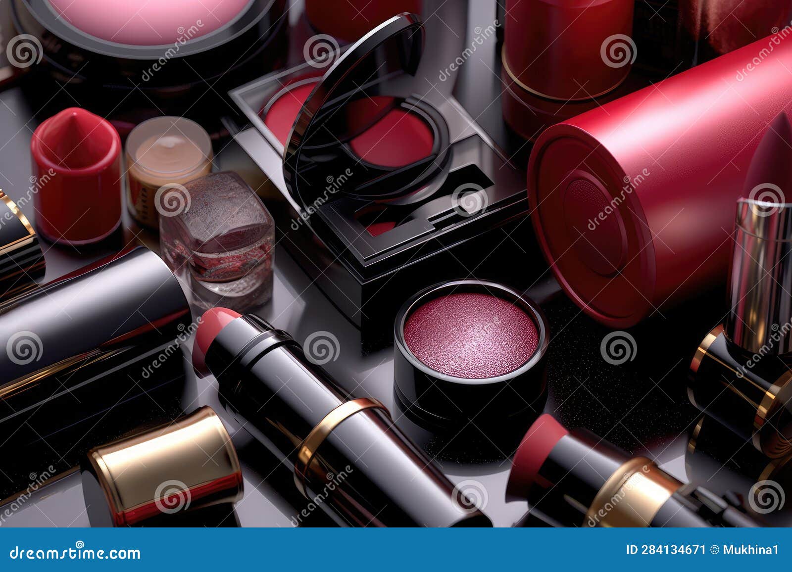 Women S Cosmetics on the Table. Generative AI Technology Stock ...