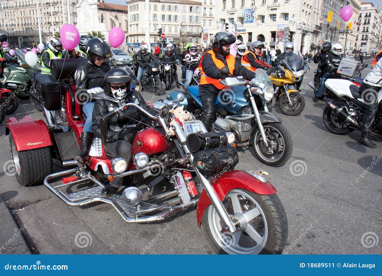 Women S Day: Bikers Ride a Chopper. Editorial Photo - Image of ...