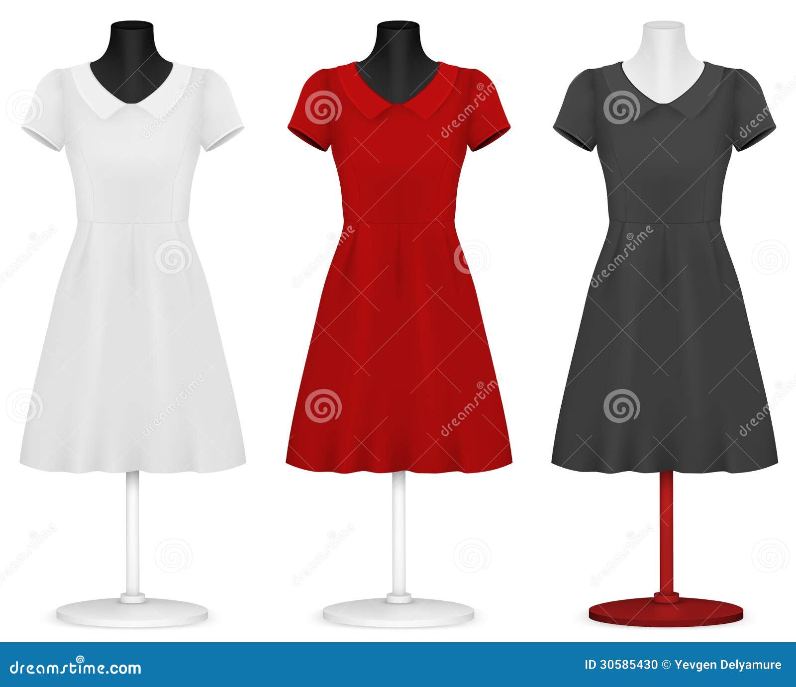 Women s dress template. stock vector. Illustration of ensemble - 30585430