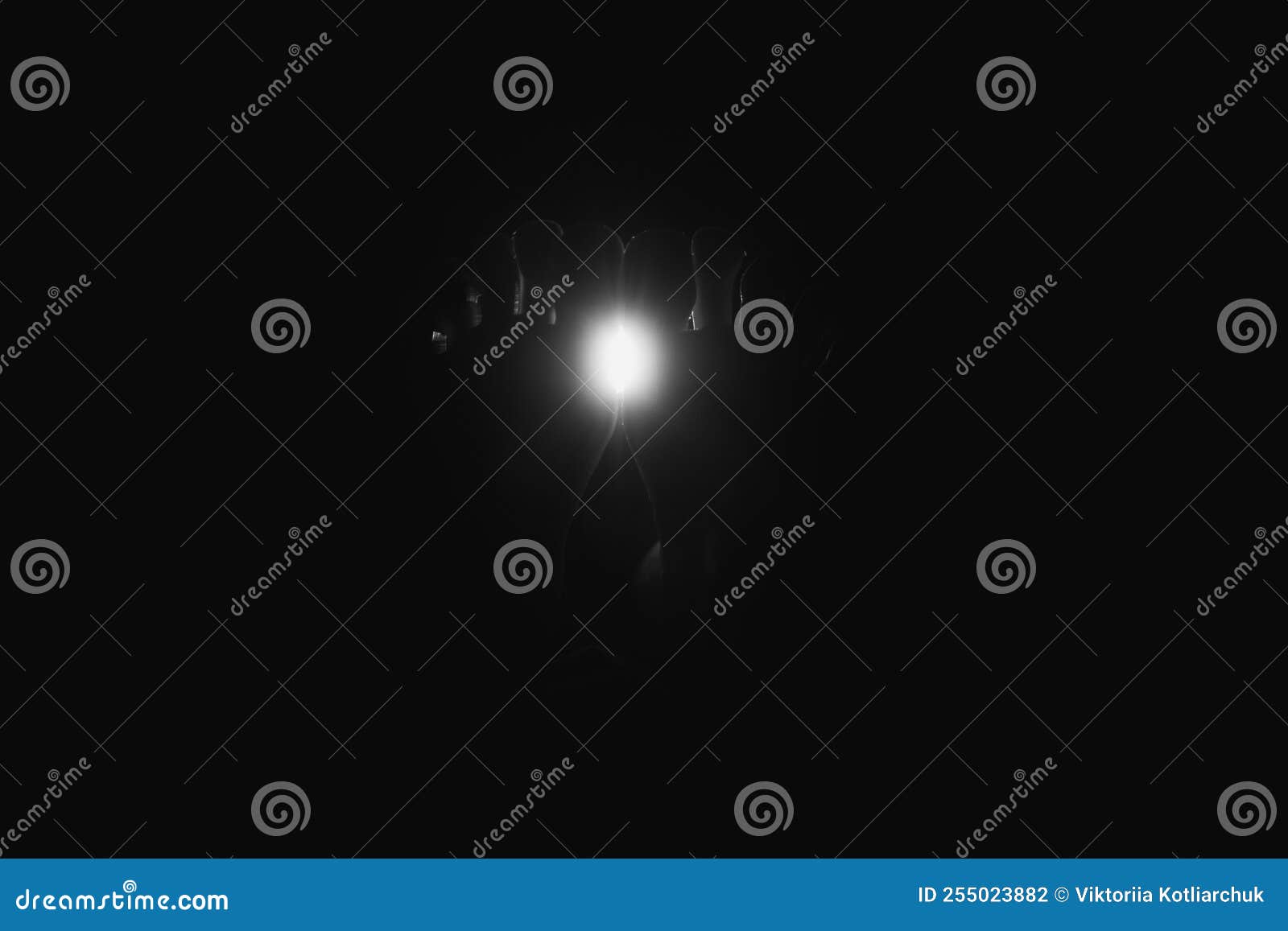 Women S Feet in the Dark with Rays of Light into the Darkness, the Feet ...