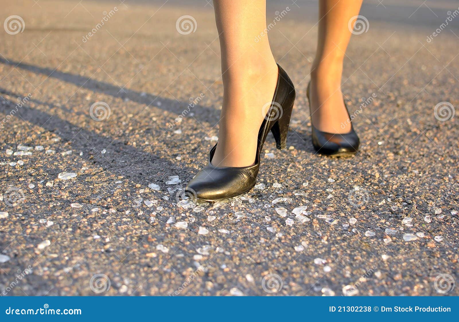 Women S Foot Steps on the Glass Stock Photo - Image of walk, glass ...