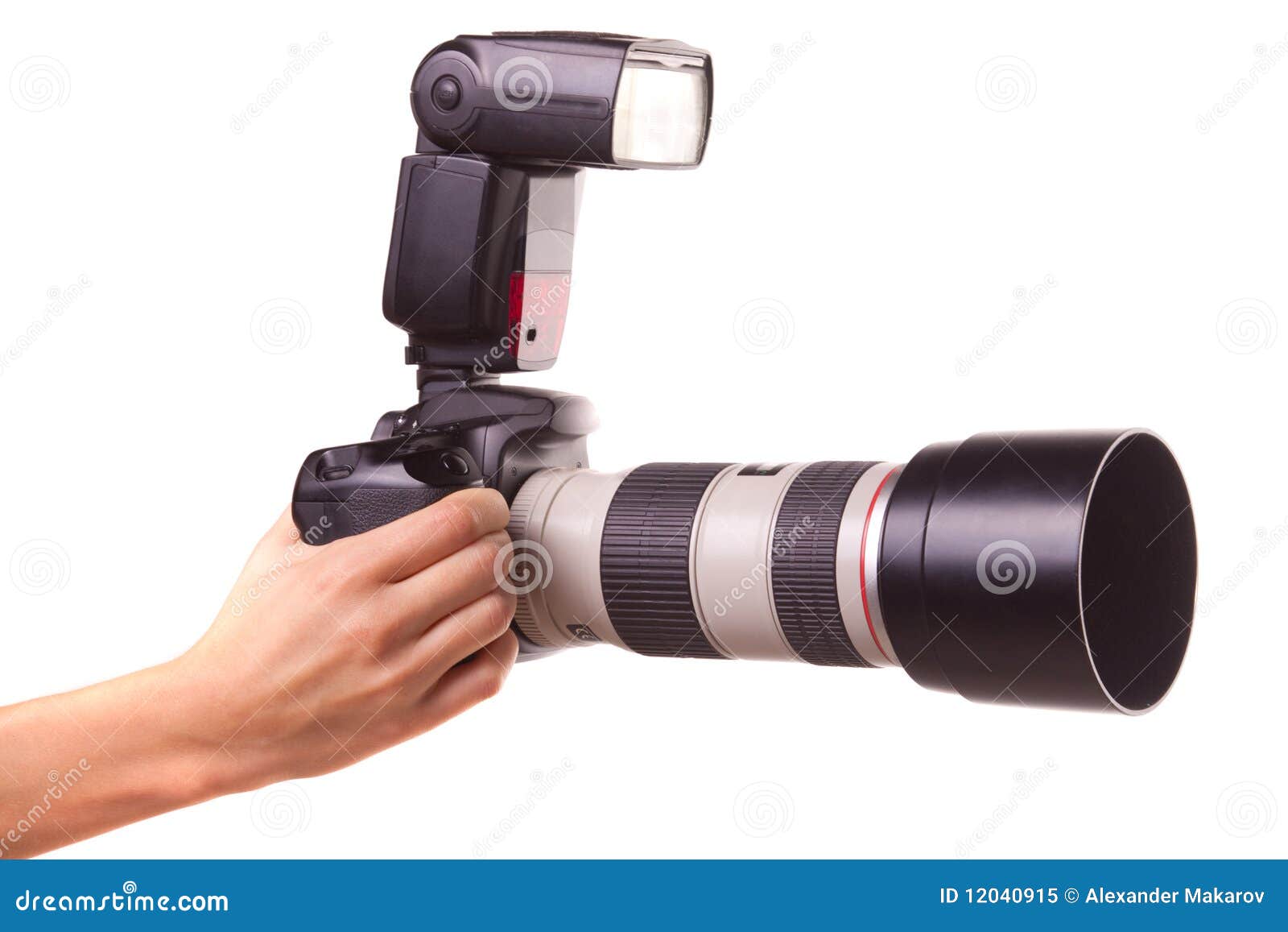 Women S Hands Holding the Camera. Stock Image - Image of flash, hold ...