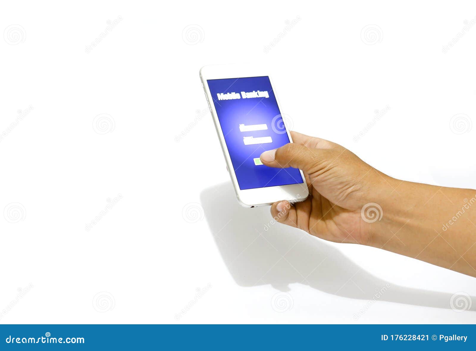 Women Hands are Holding Phones and are Using Mobile Banking Application ...