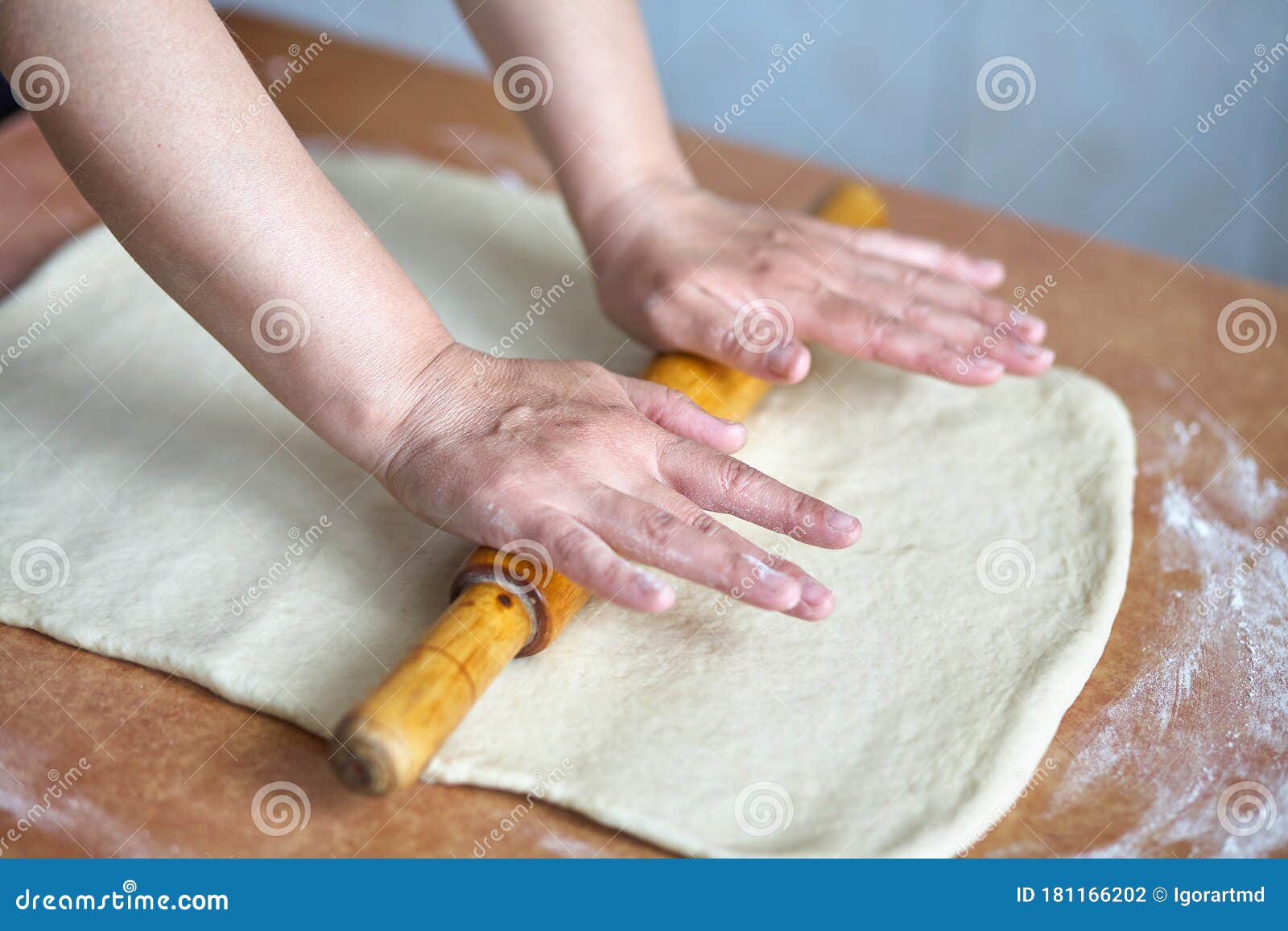 Women`s Hands Roll the Dough on the Kitchen Table Stock Photo - Image ... Women`s Hands Roll the Dough on the Kitchen Table Stock Photo - Image ...