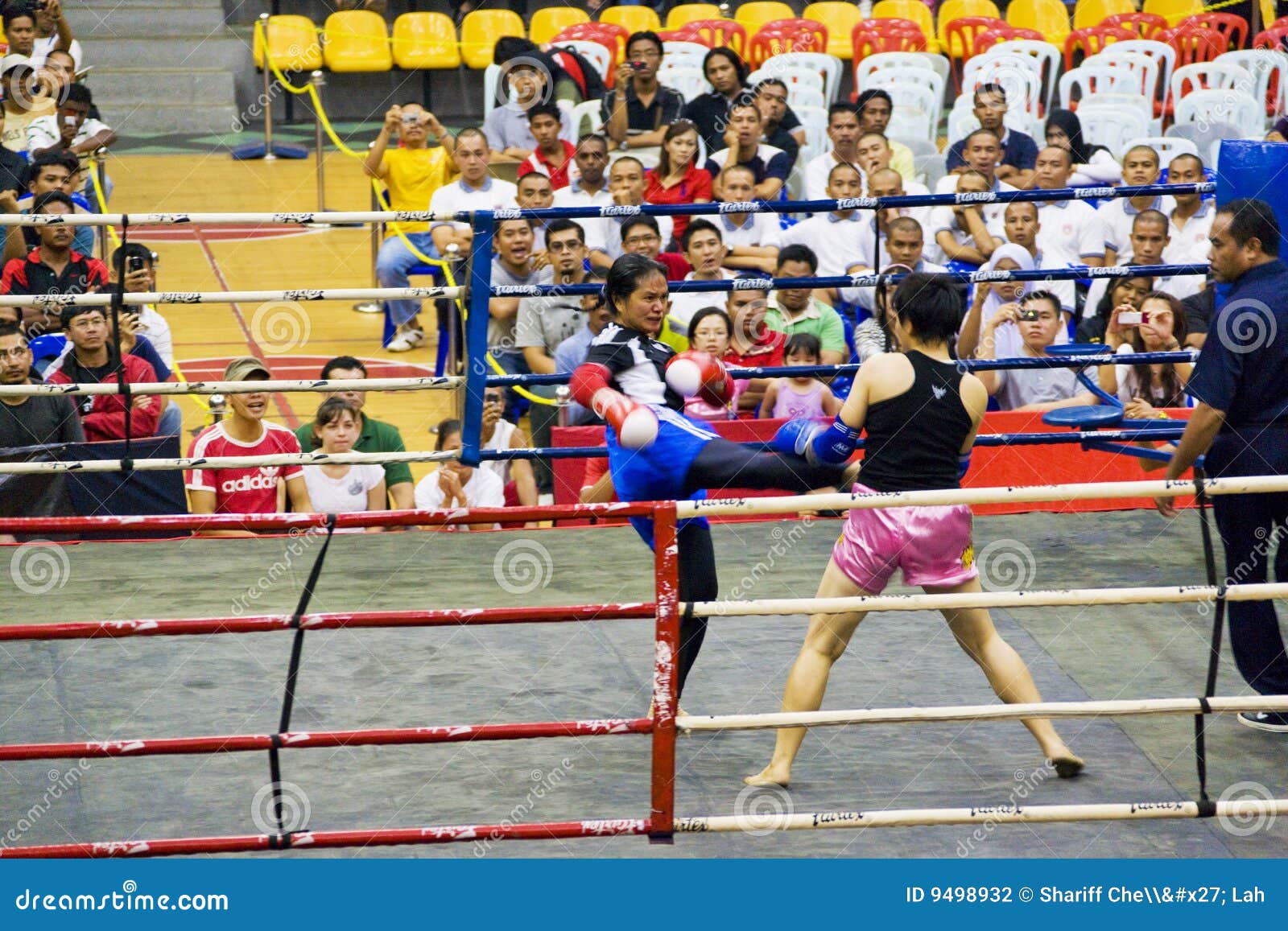 Women s Kick Boxing Action editorial photography. Image of fighting ...