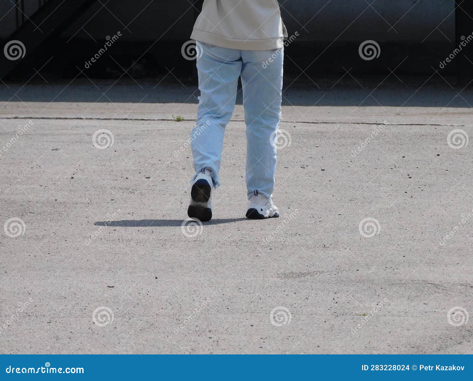 Women S Legs Stomp on the City Asphalt Stock Photo - Image of footpath ...
