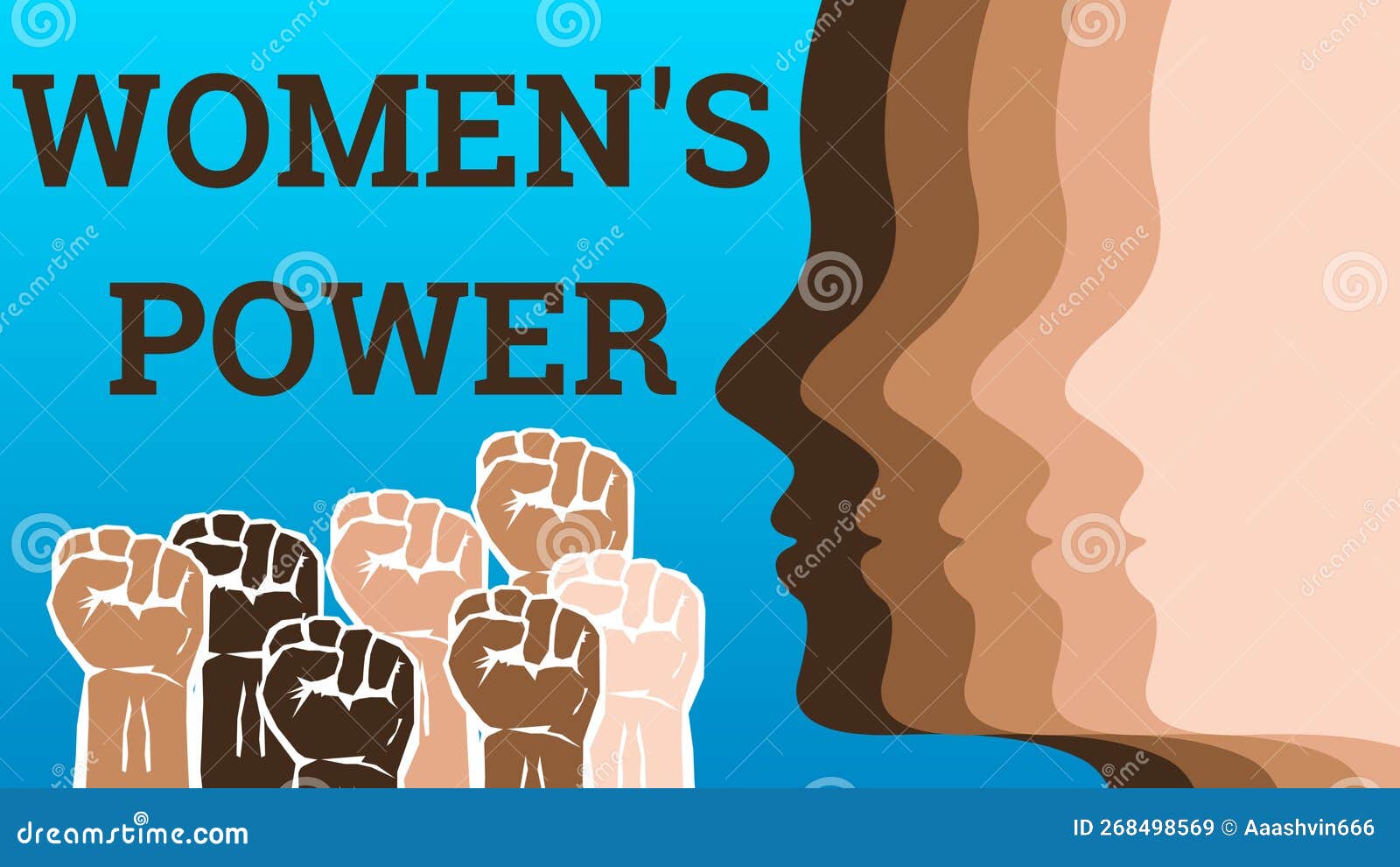 Women S Power Concept for Women S Day, Support Women S and Women S ...