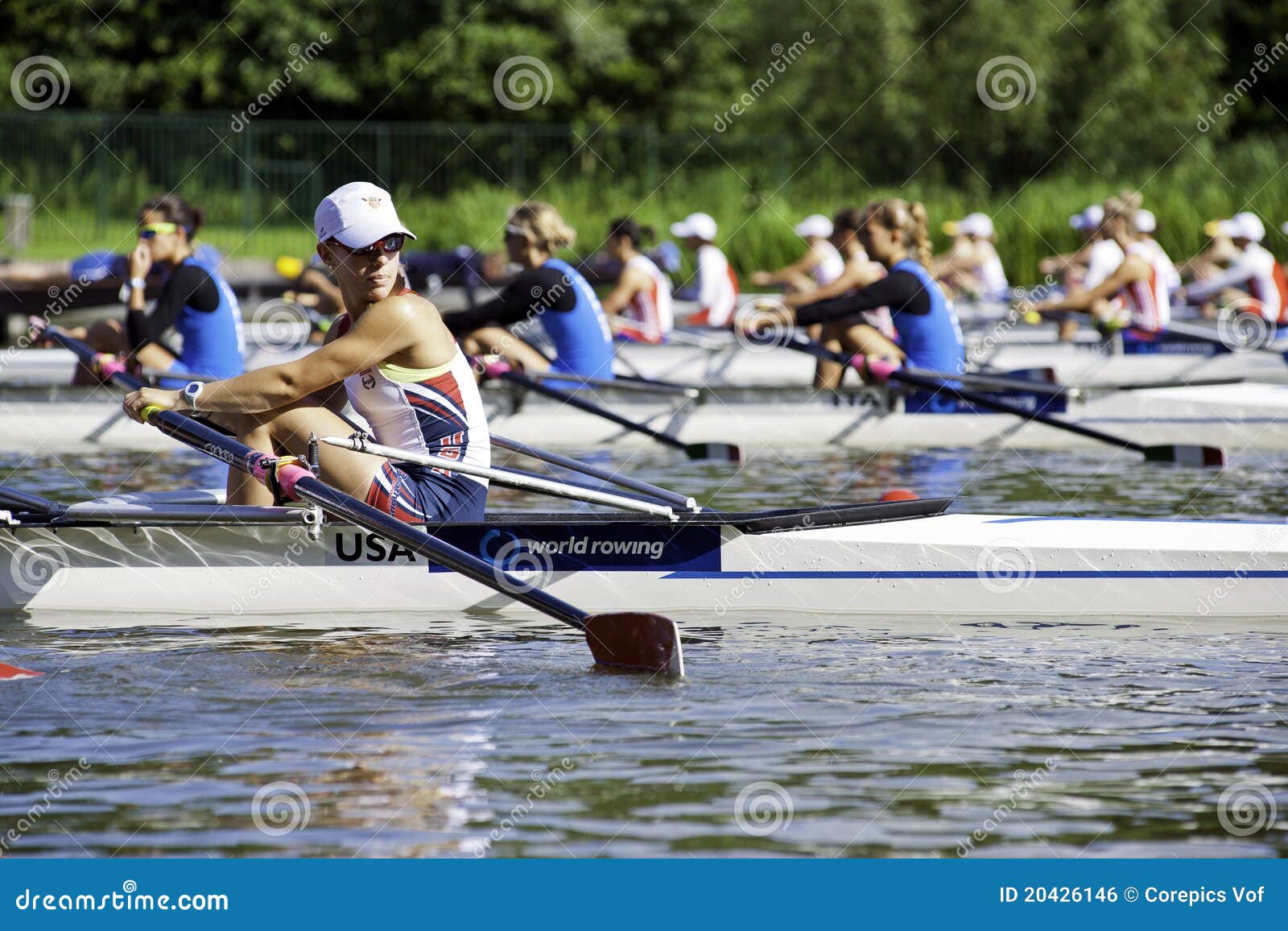 Women s Quadruple Sculls editorial photo. Image of women - 20426146