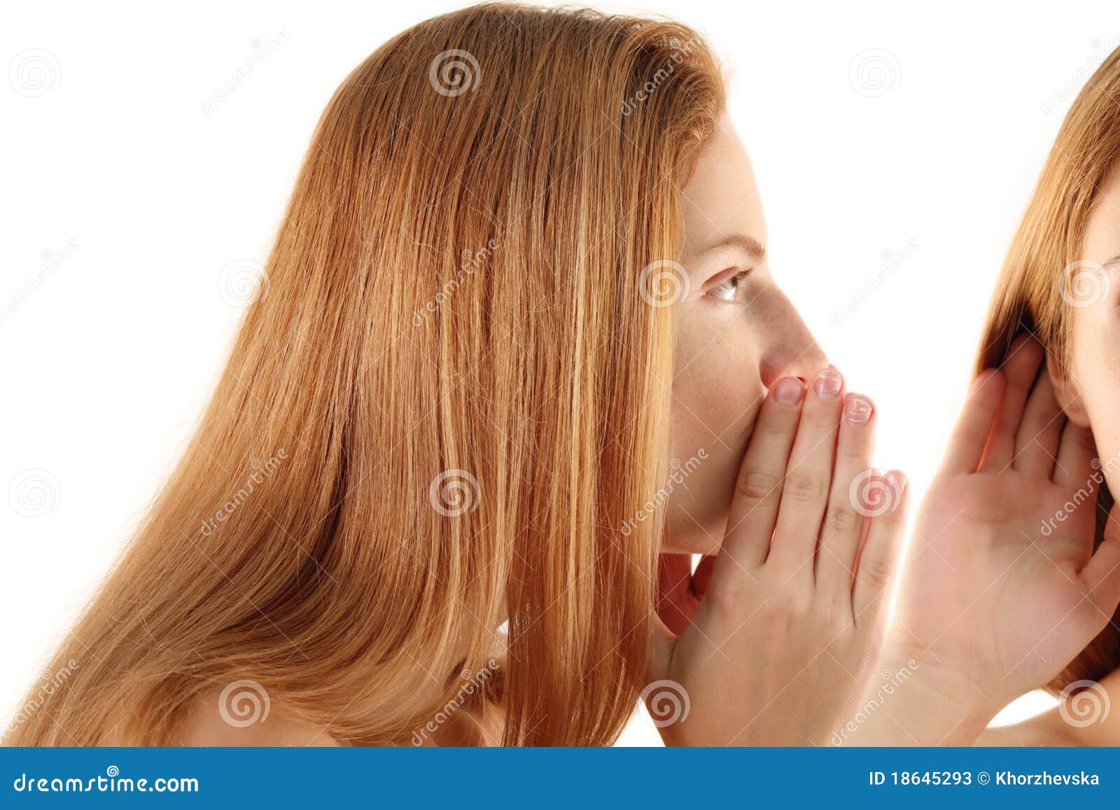 Women S Secret Talk and Listen Stock Image - Image of charming ...