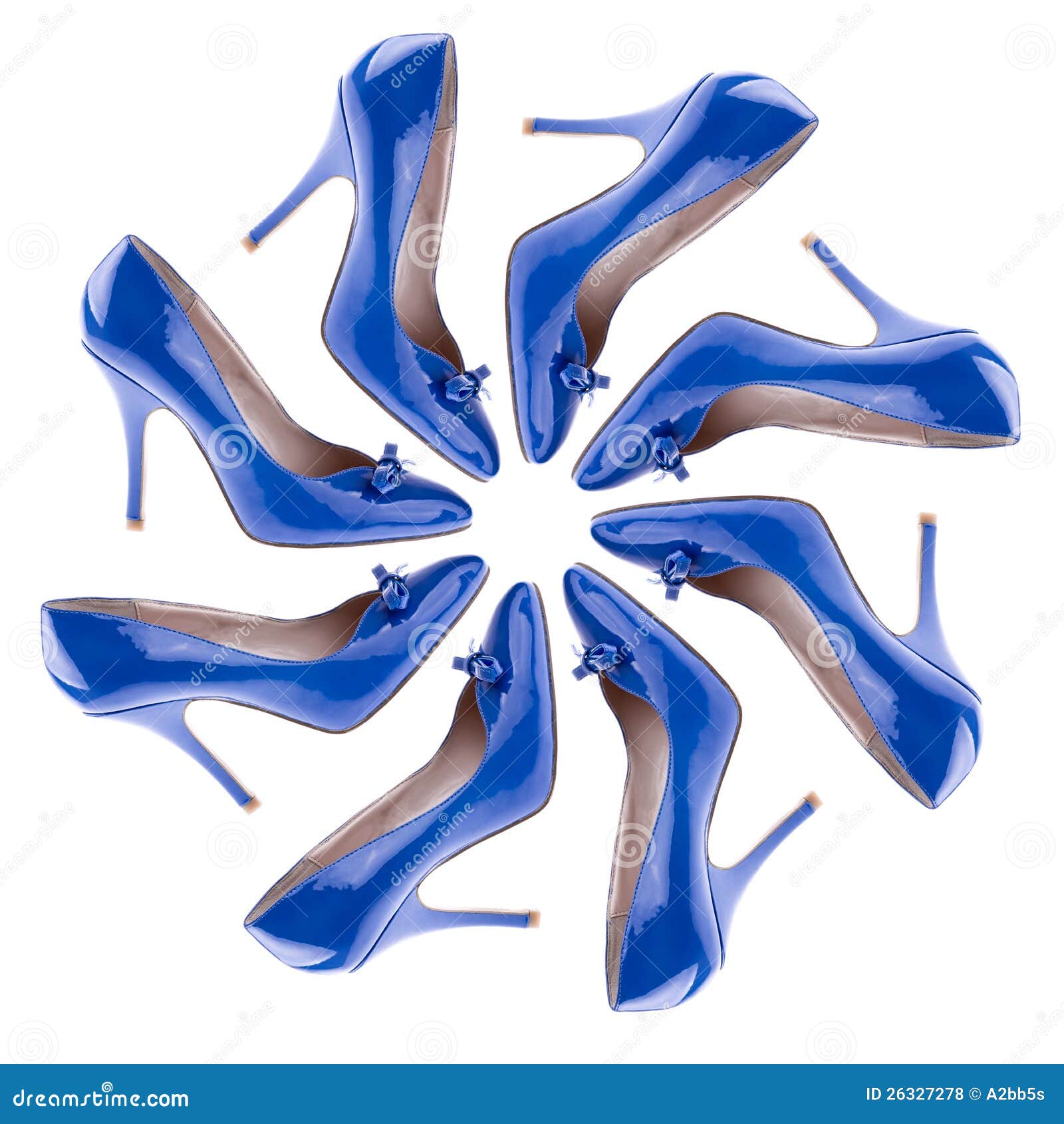 Women s shoes in a circle stock photo. Image of style - 26327278