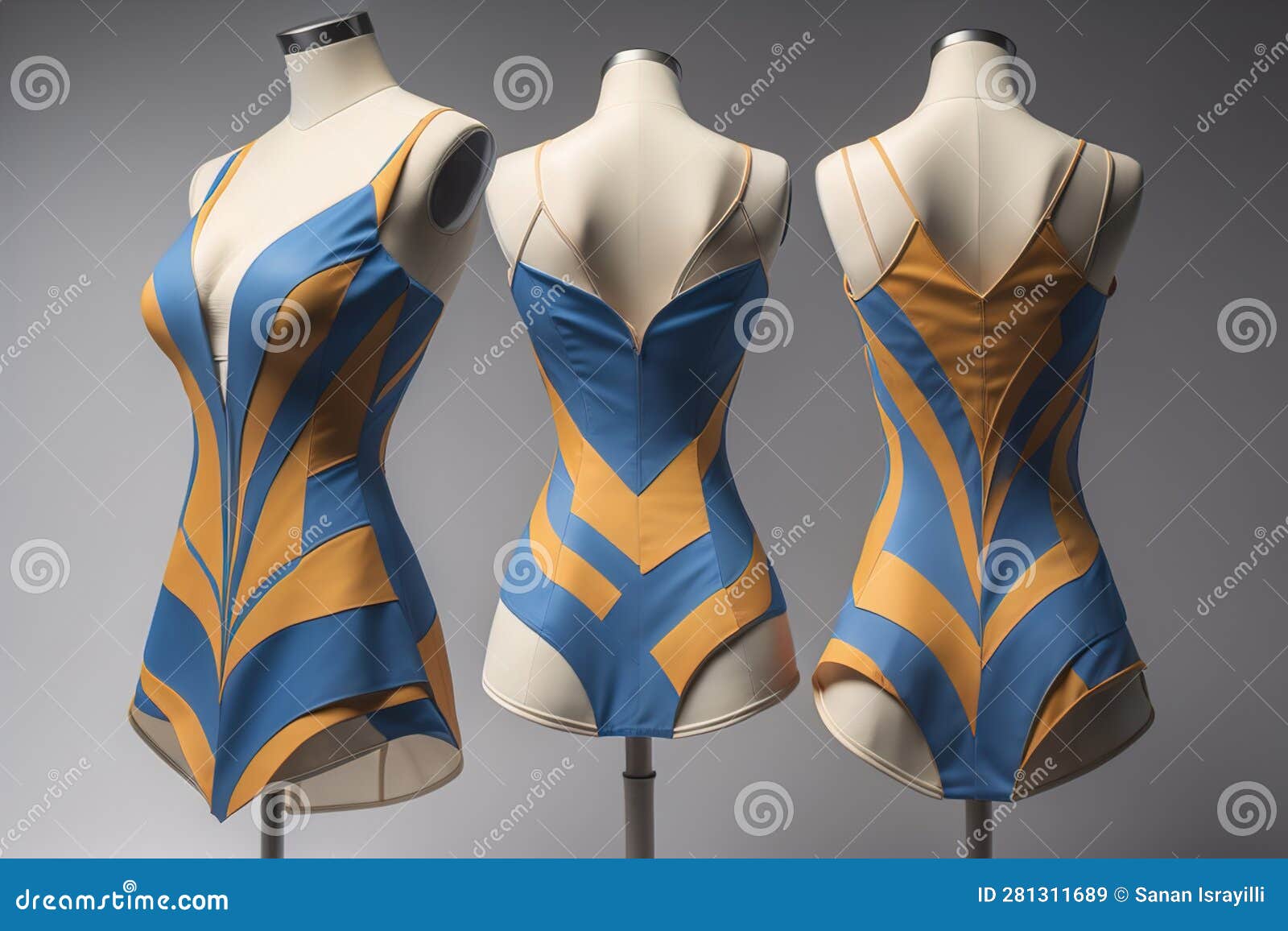 Women S Swimsuit on a Mannequin. Generative Ai Stock Illustration ...