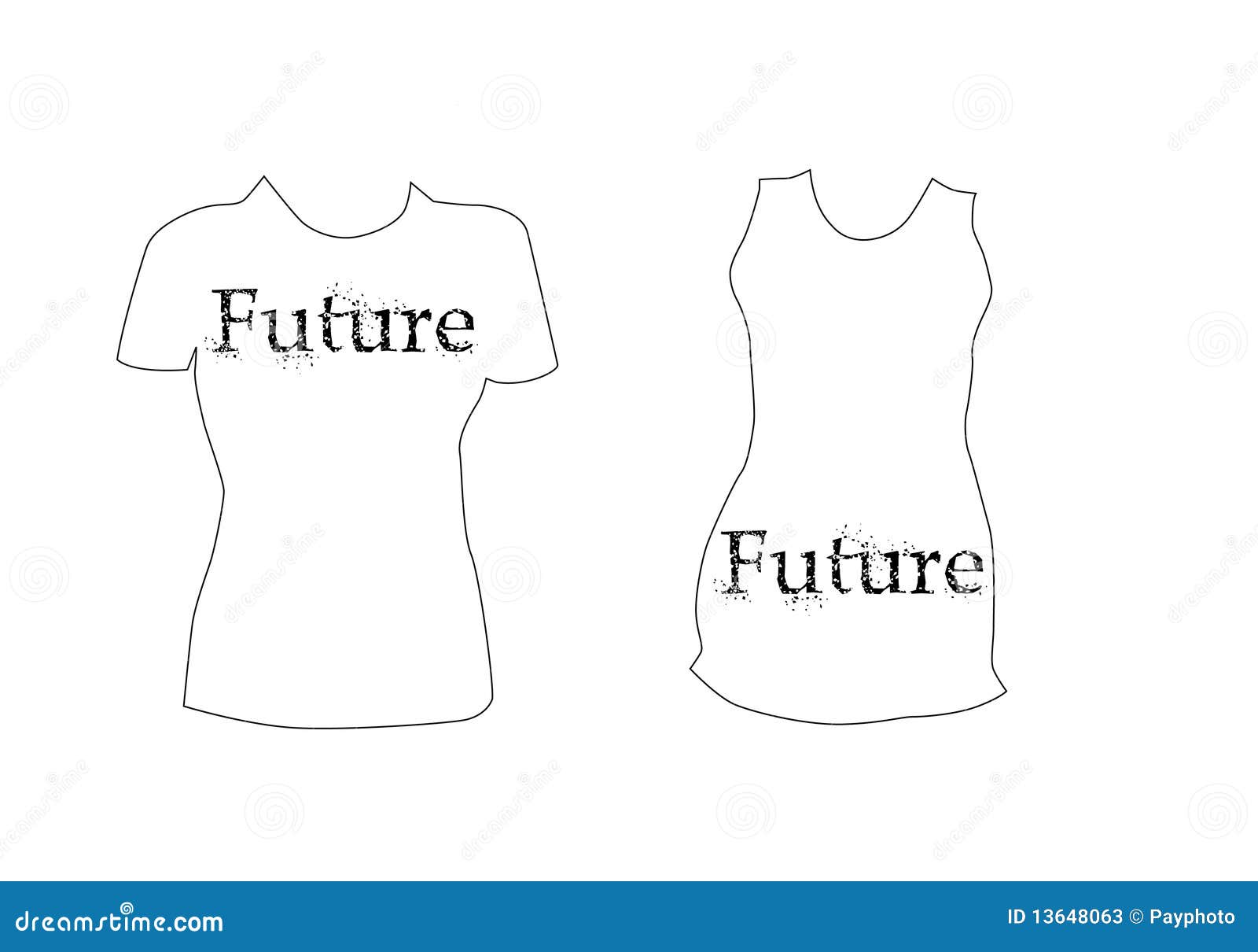 Women s t-shirt template stock illustration. Illustration of template ...