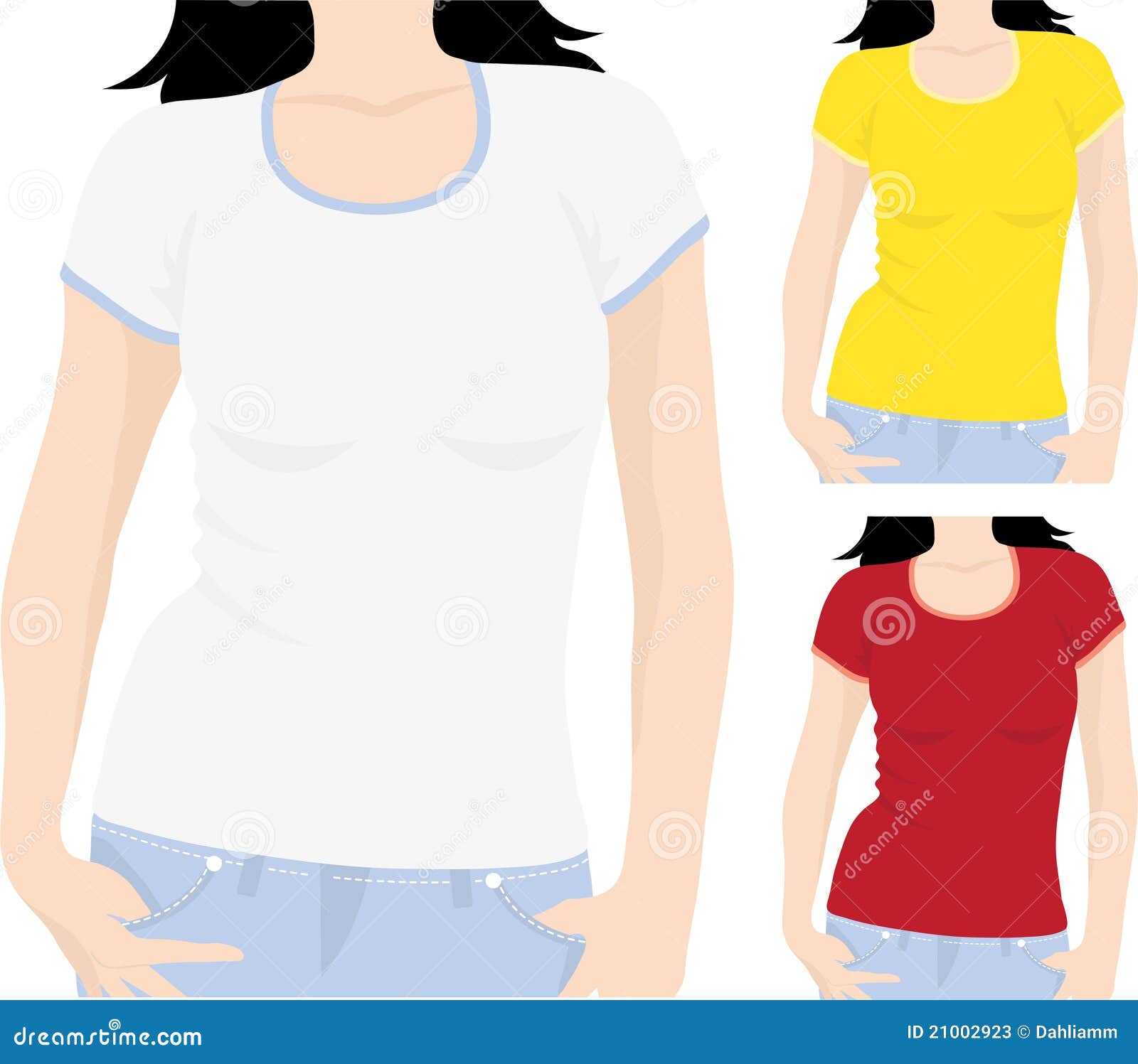 Women s t-shirt template stock vector. Illustration of blank - 21002923