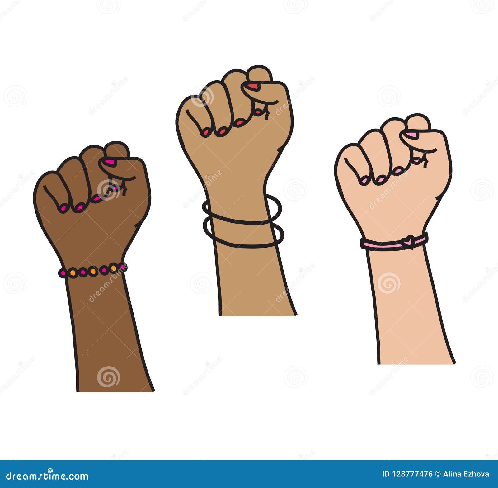 Various Hands Students Toss Up Hats Collection On Isolated Vector ...