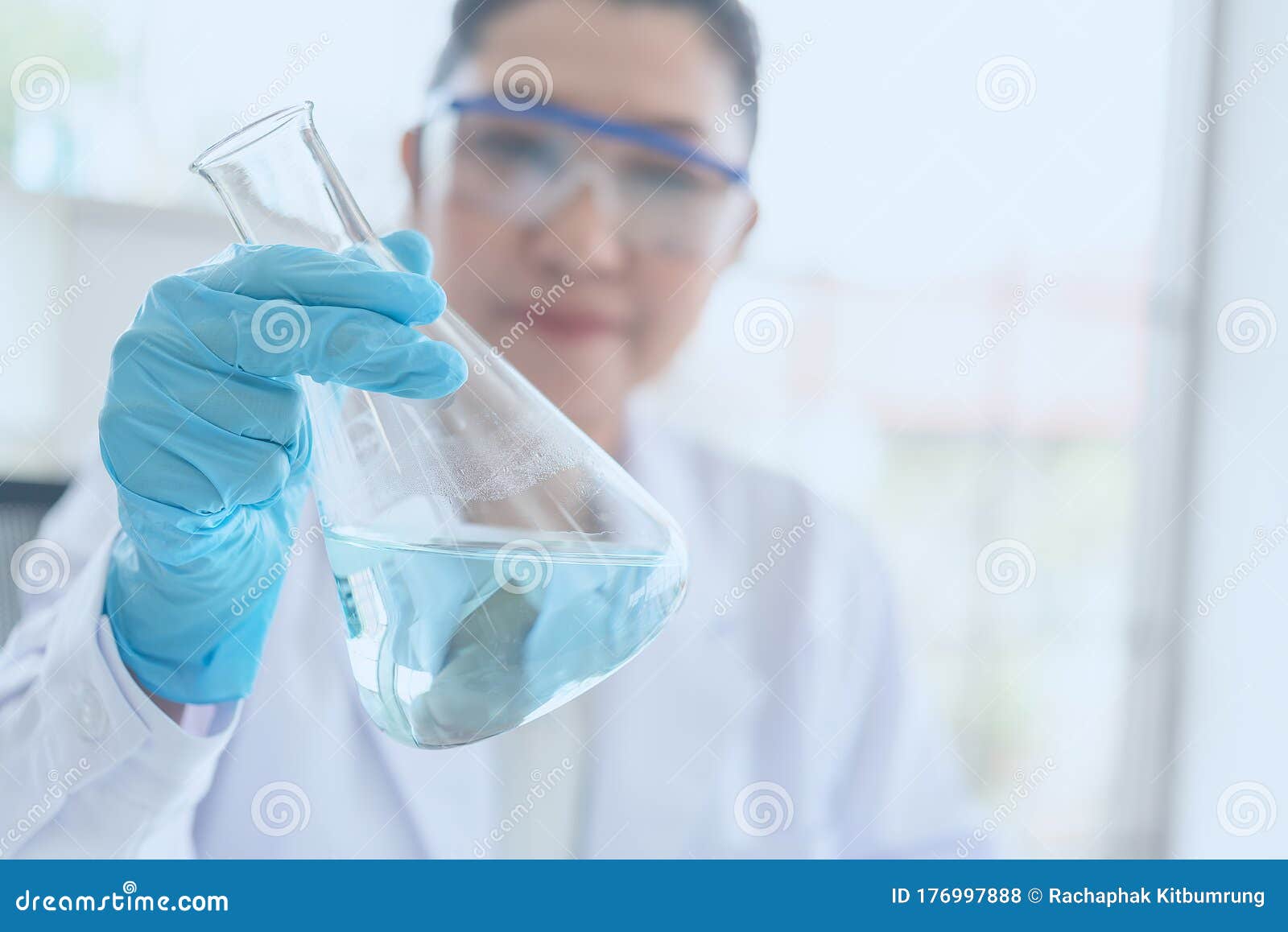 Women Scientist Doing Test in Laboratory. Women Scientist Doing Some ...