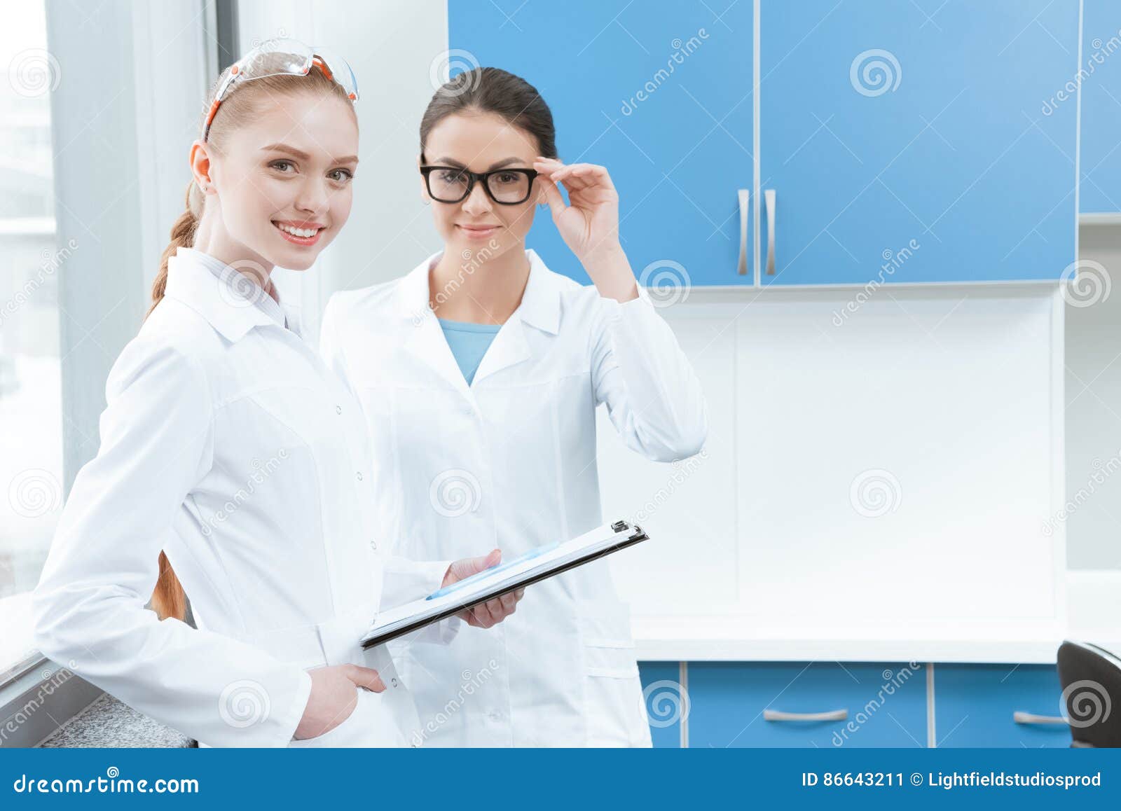Scientists Women Team In Laboratory Stock Photo | CartoonDealer.com ...