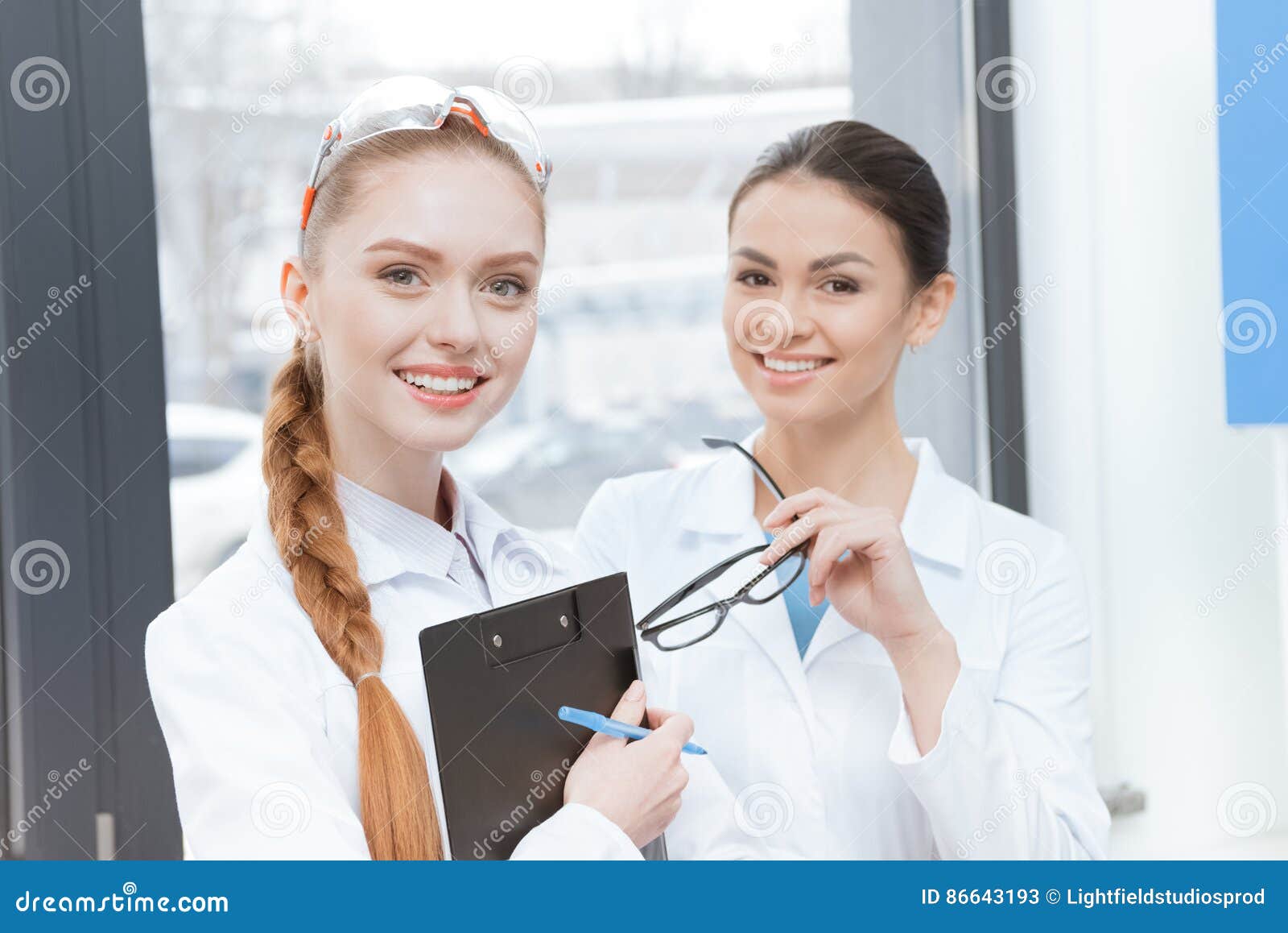 Scientists Women Team In Laboratory Stock Photo | CartoonDealer.com ...