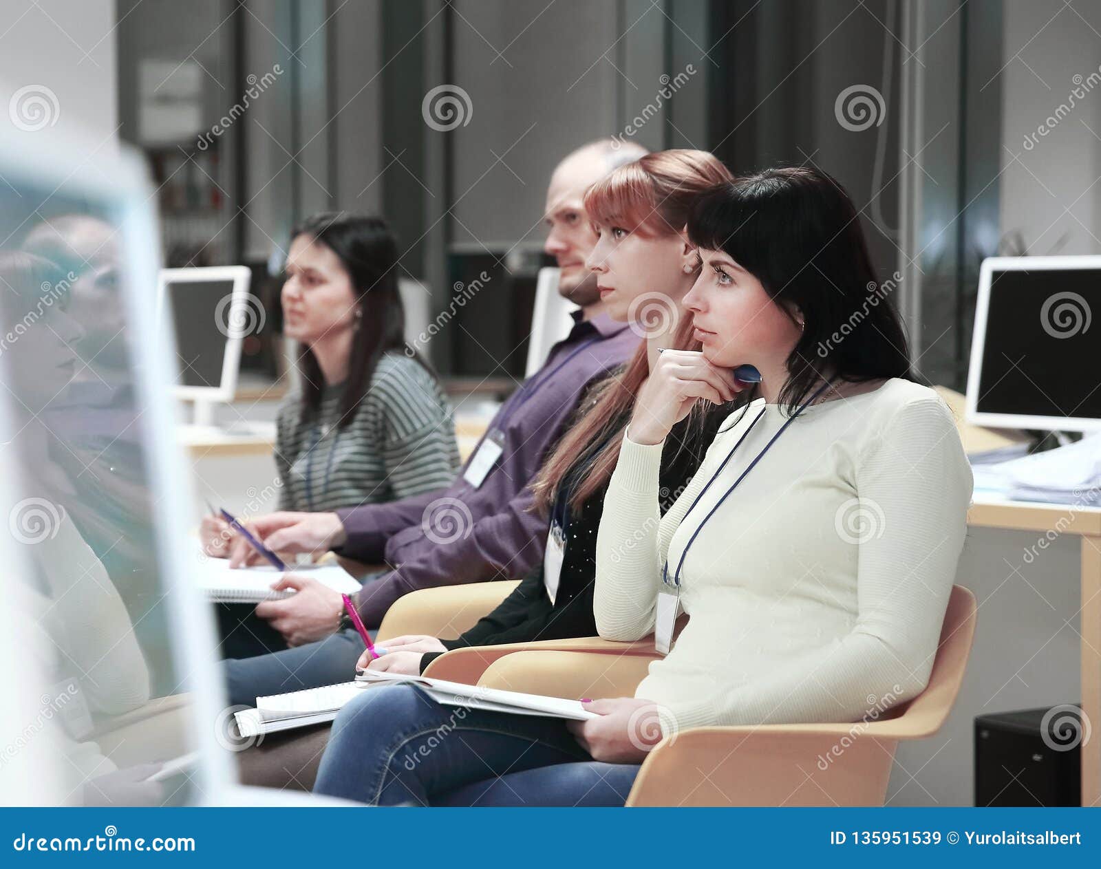 Women at the Seminar on Development of Small Business. Stock Image ...