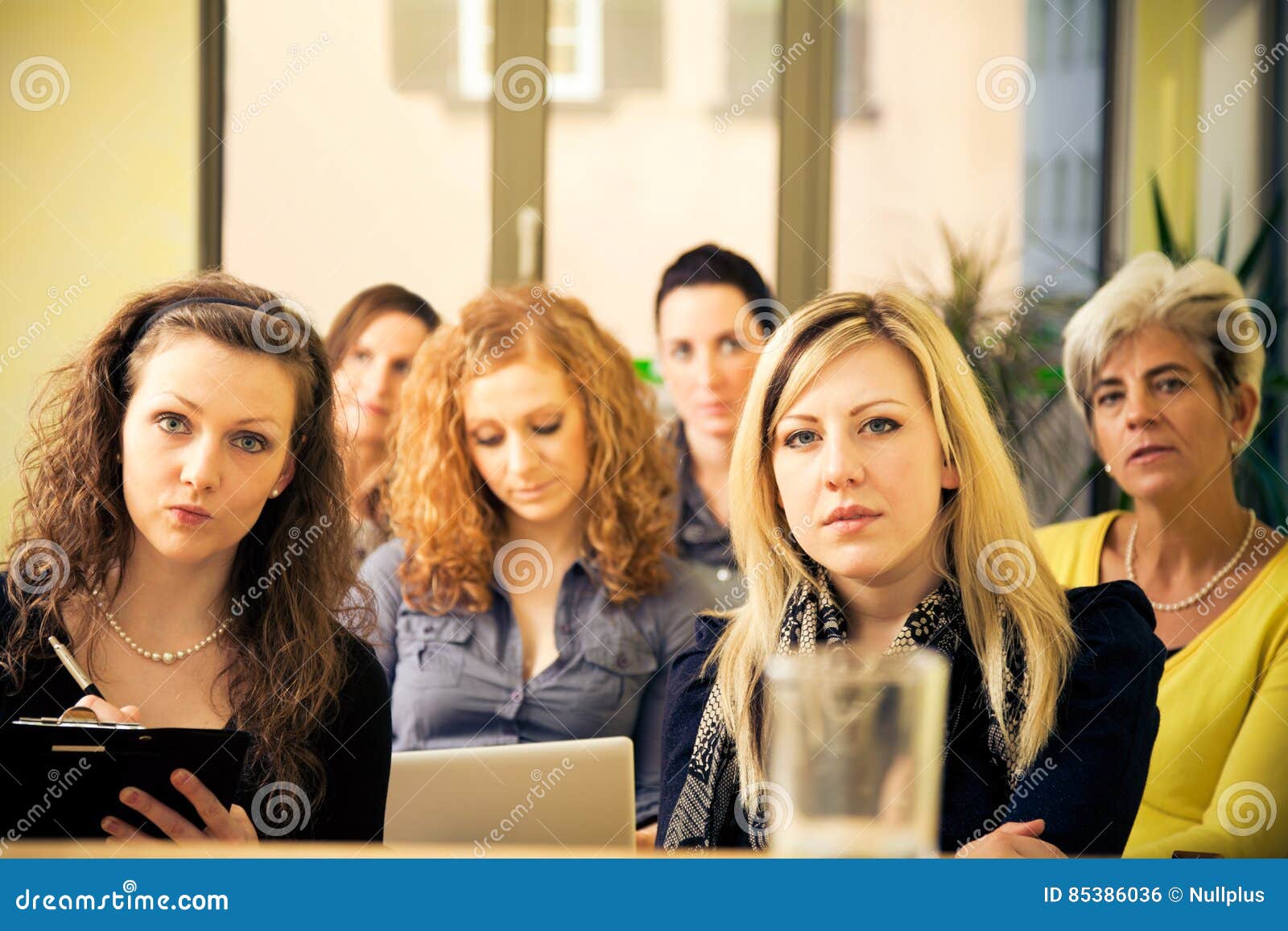 Women only Seminar stock photo. Image of female, learning - 85386036
