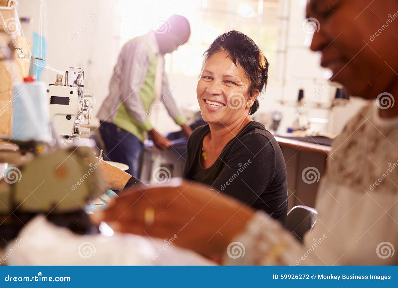 Women Sewing at a Community Project Workshop, South Africa Stock Photo ...