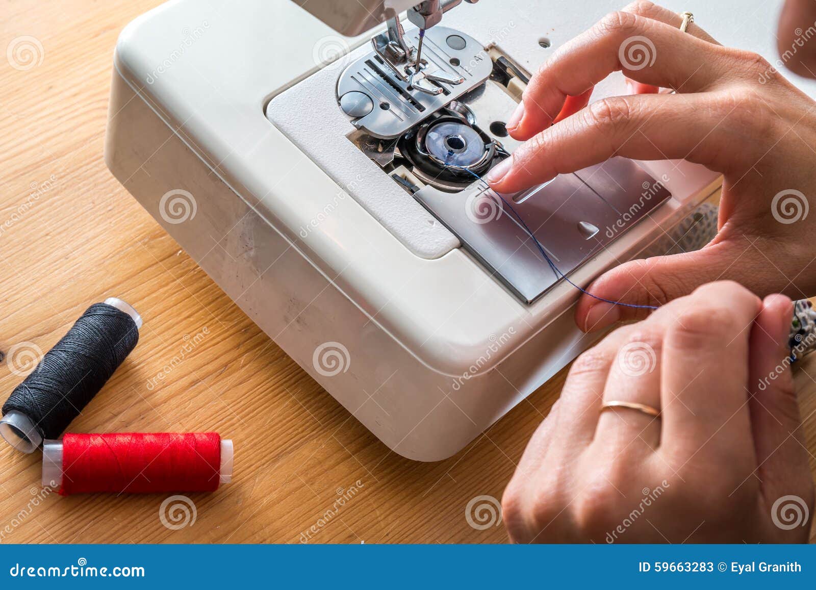 Women Sewing with Sewing Machine Stock Image - Image of hand, industry ...