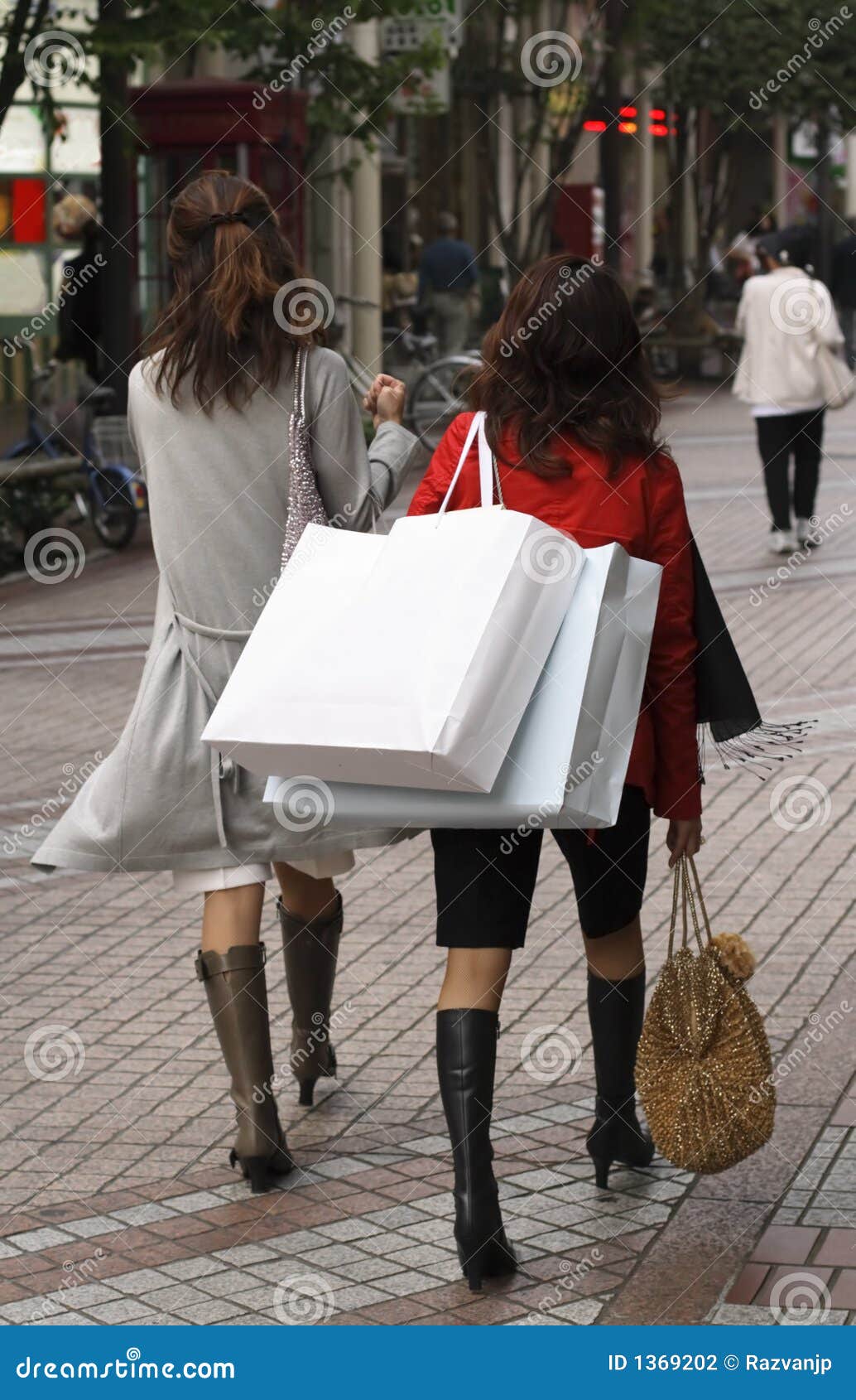 Women shopping stock photo. Image of white, woman, friends - 1369202