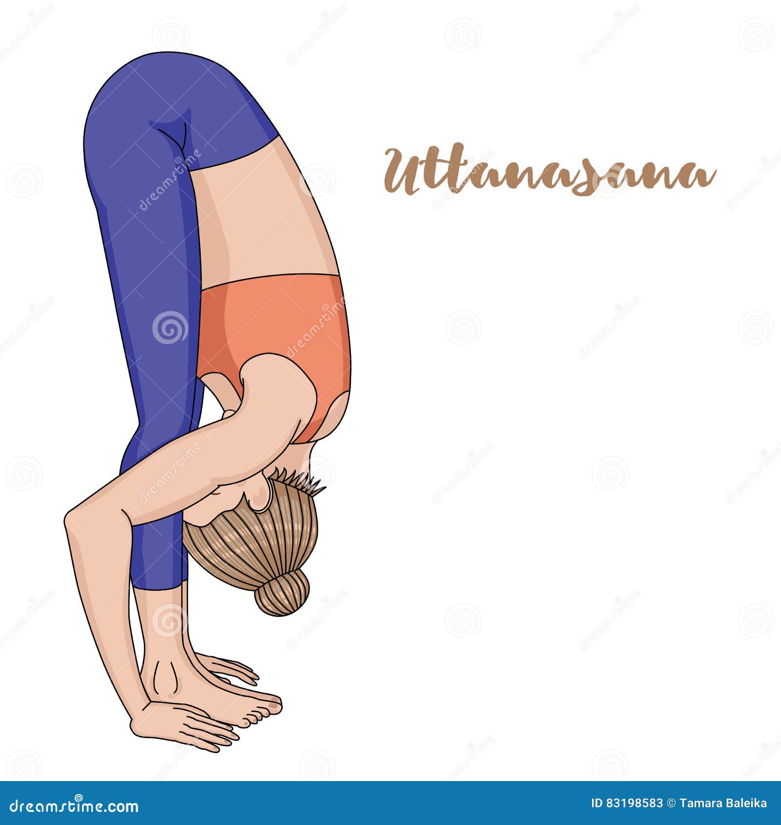Standing Forward Fold Yoga Asana
