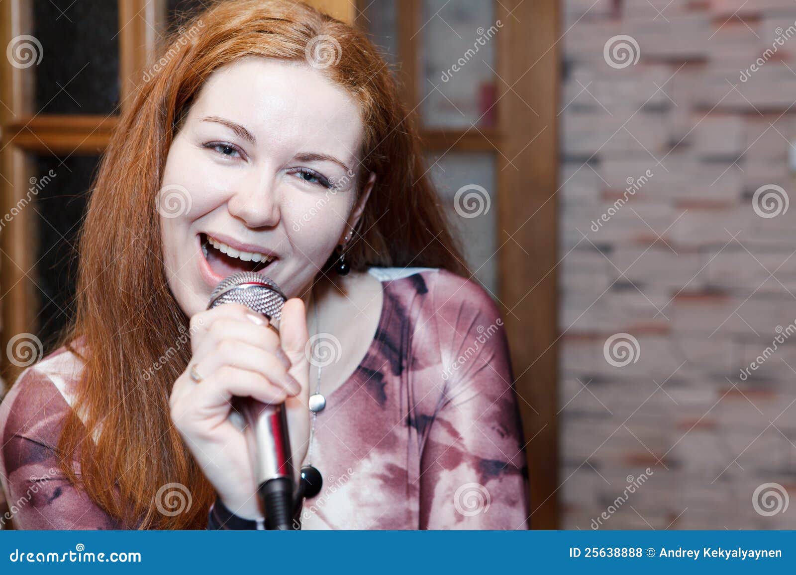 Women sing a song stock photo. Image of performance, lifestyles - 25638888