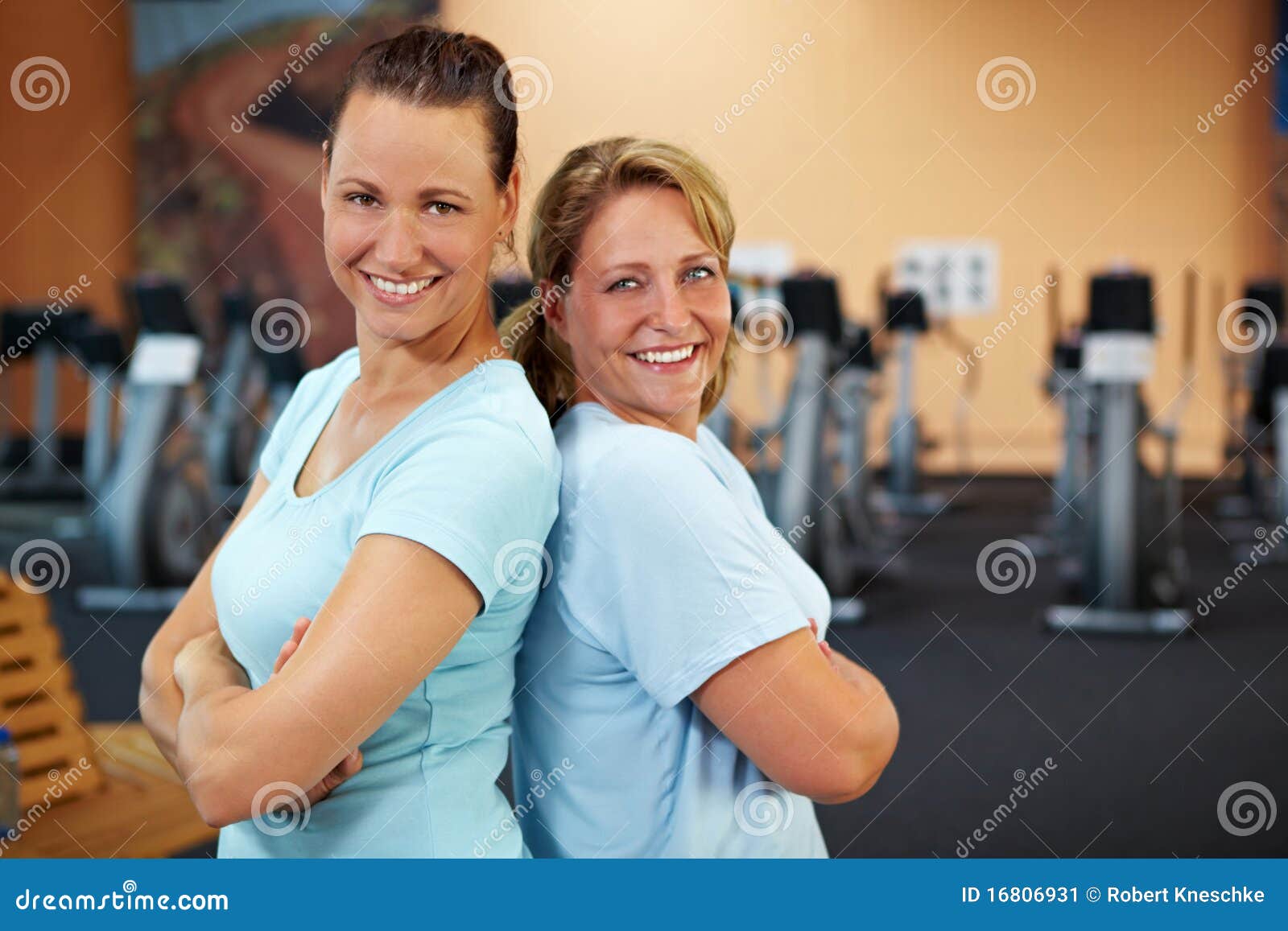 Women smiling in gym stock image. Image of overweight - 16806931