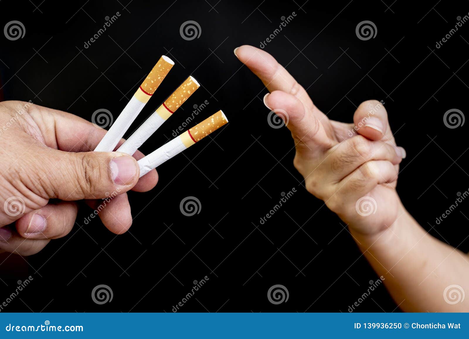 Women Hand Holding Smoking a Cigarette, Image of Cigarette in Hand with ...