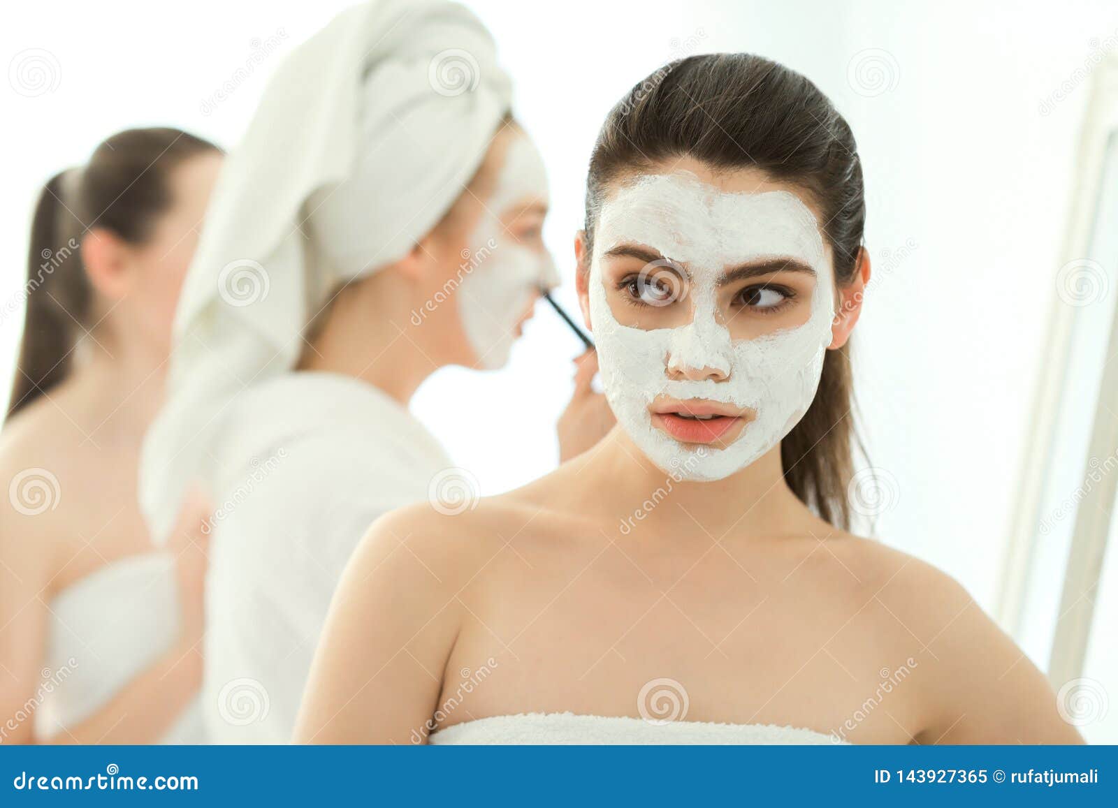 Women in spa stock image. Image of cosmetology, relax - 143927365