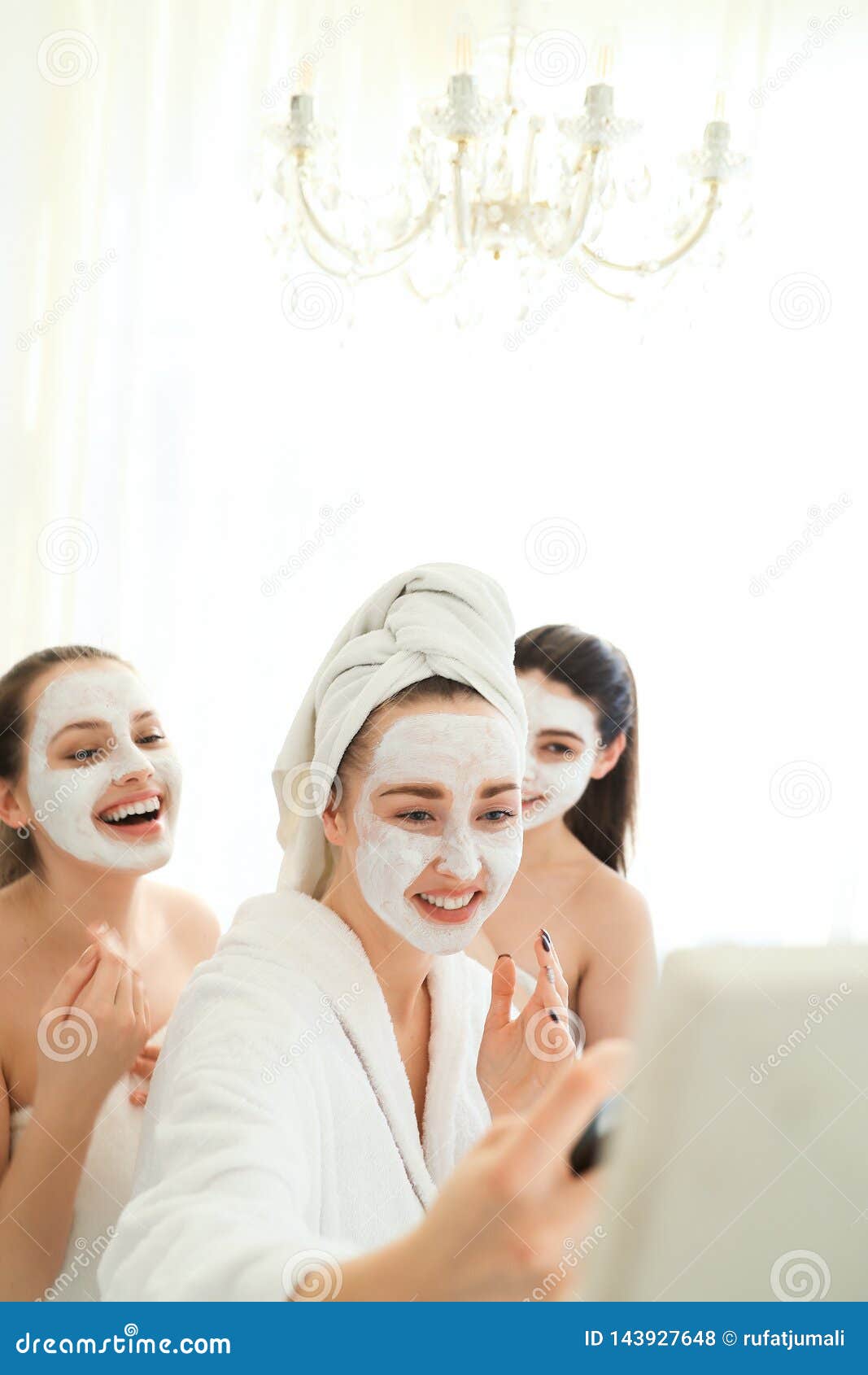 Women in spa stock photo. Image of mask, cleanse, daytime - 143927648