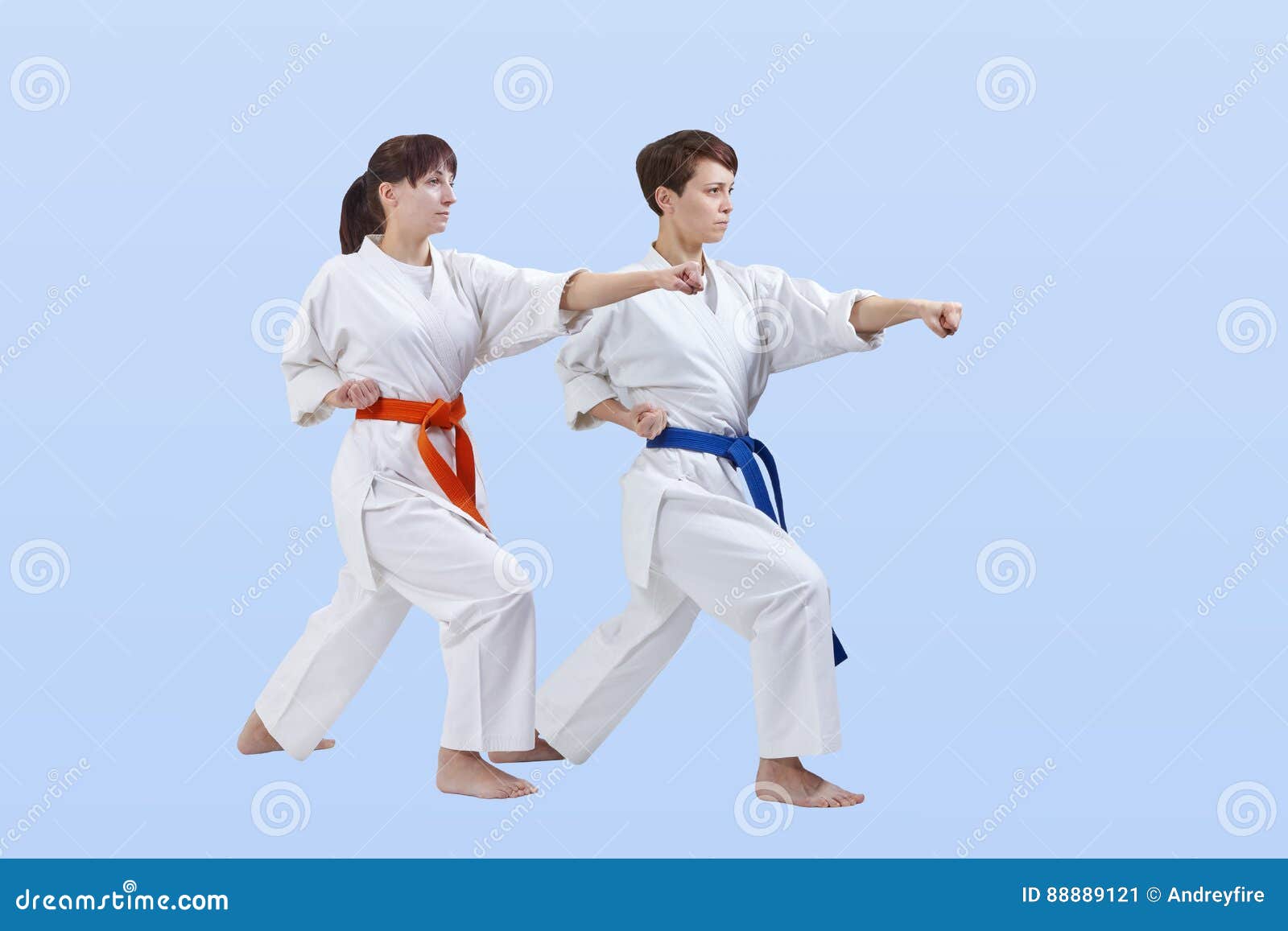 Women the Sportswomen are Training Punch Arm Stock Image - Image of ...