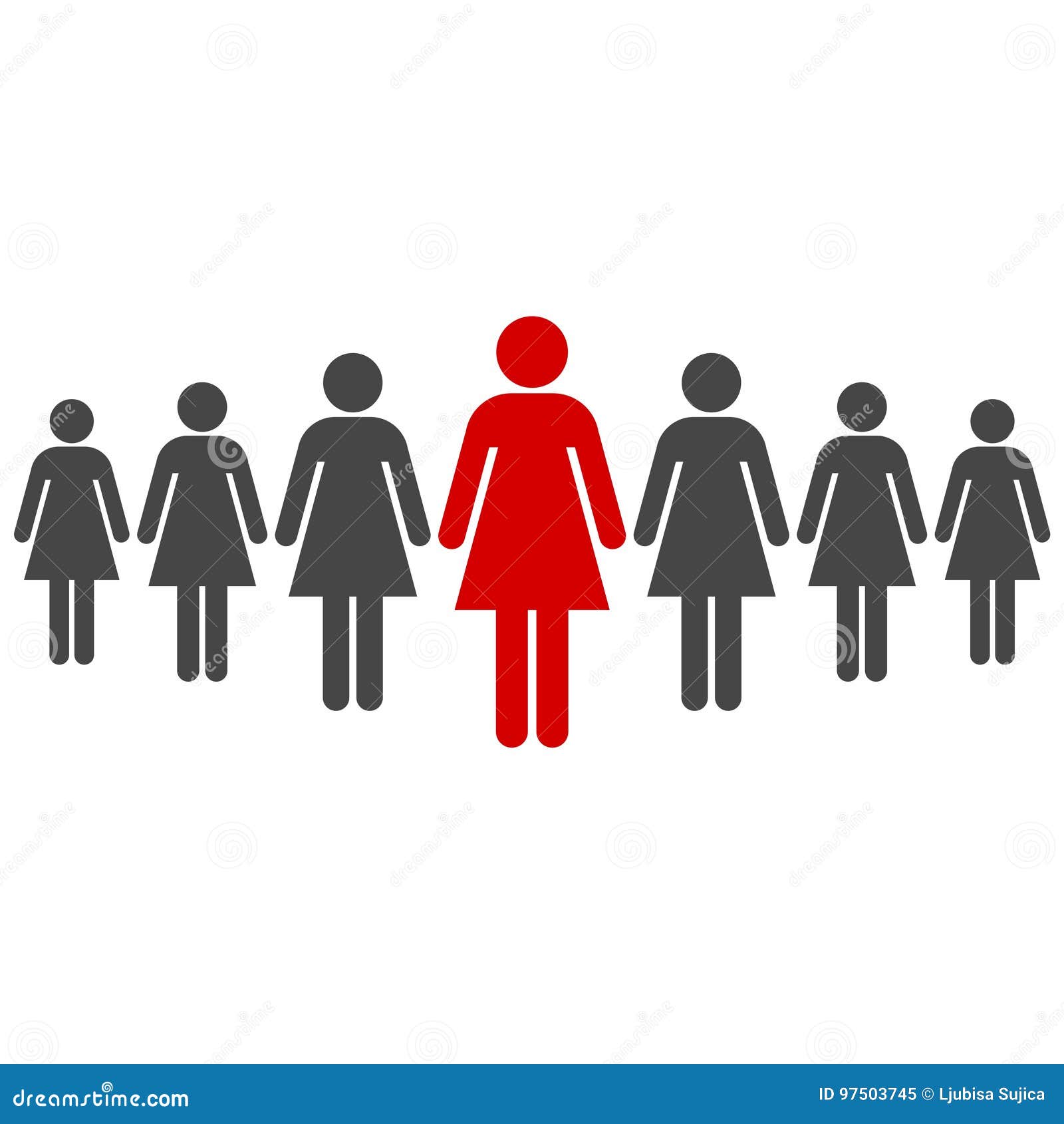Women are standing stock vector. Illustration of abstract - 97503745