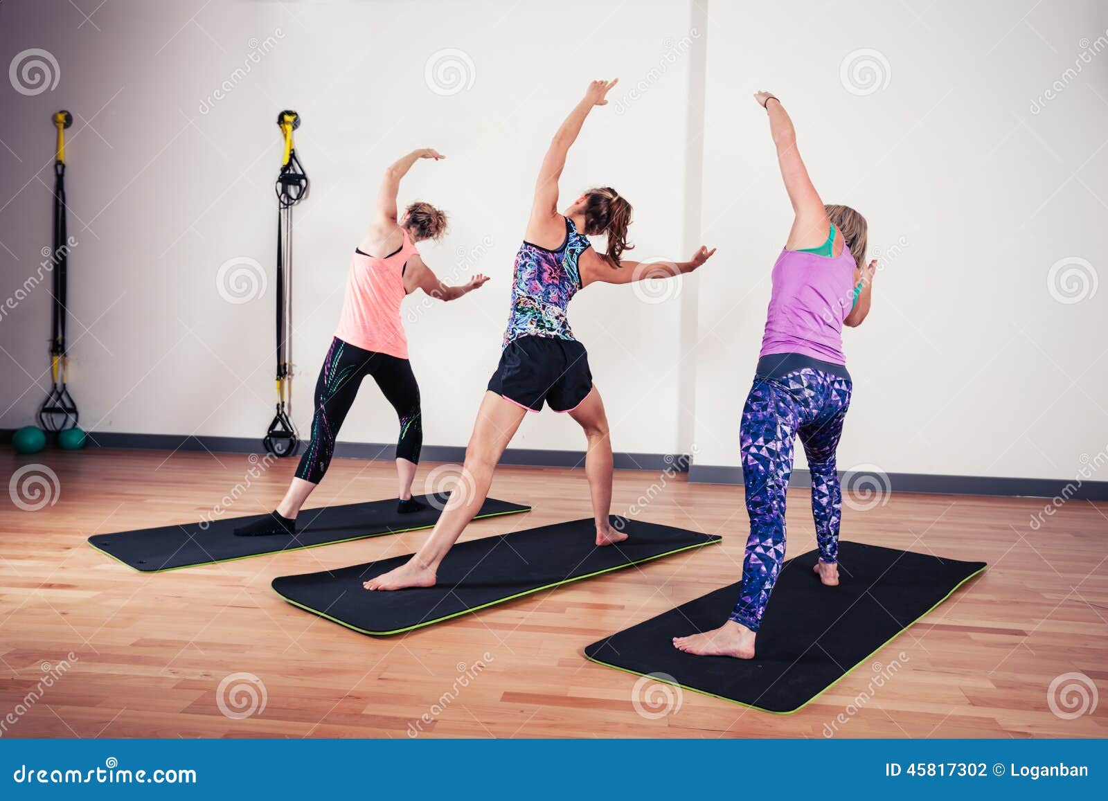 Women Stretching in the Gym Stock Photo - Image of girl, people: 45817302
