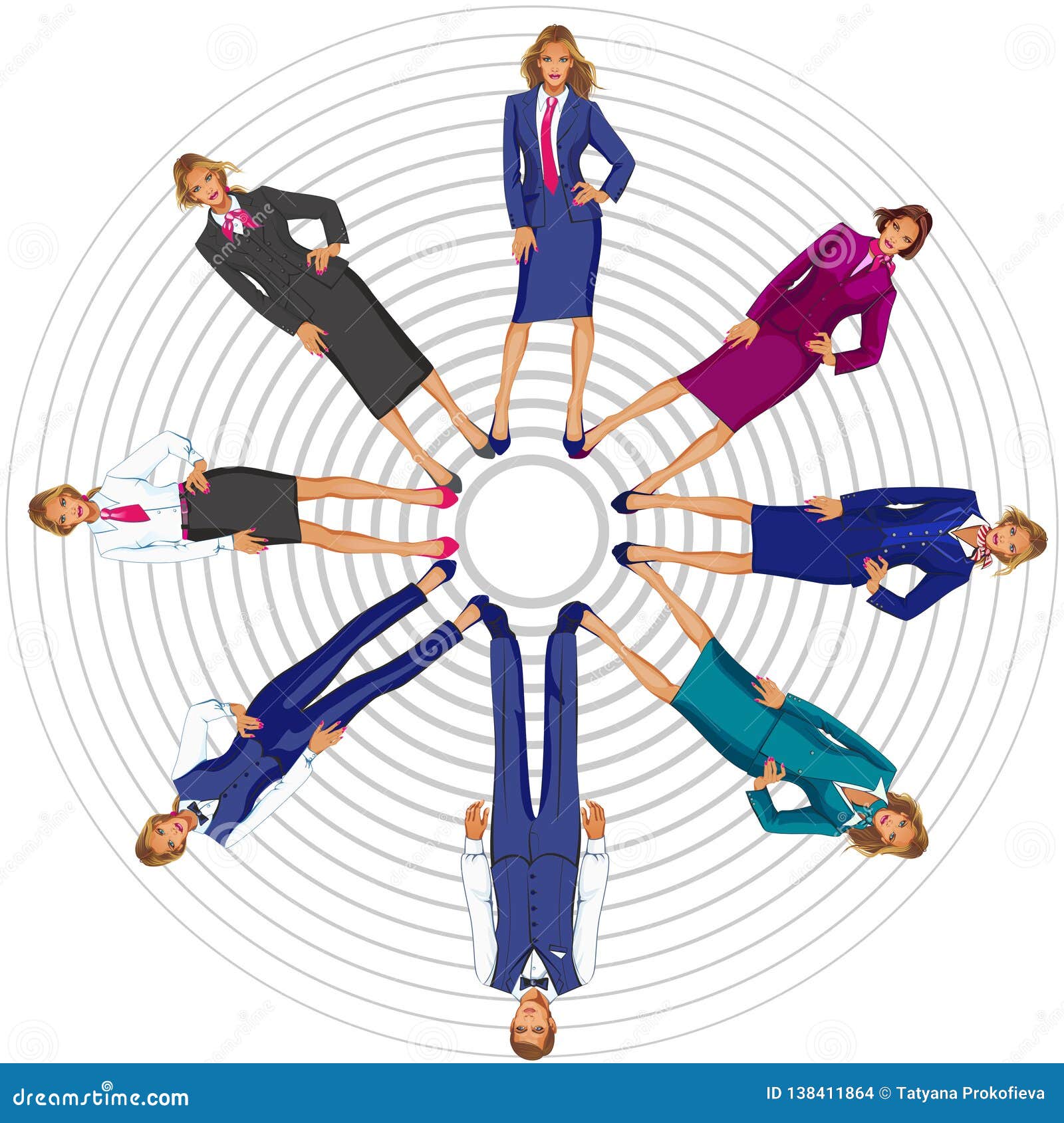 Dress Code for Office Workers Stock Illustration - Illustration of ...