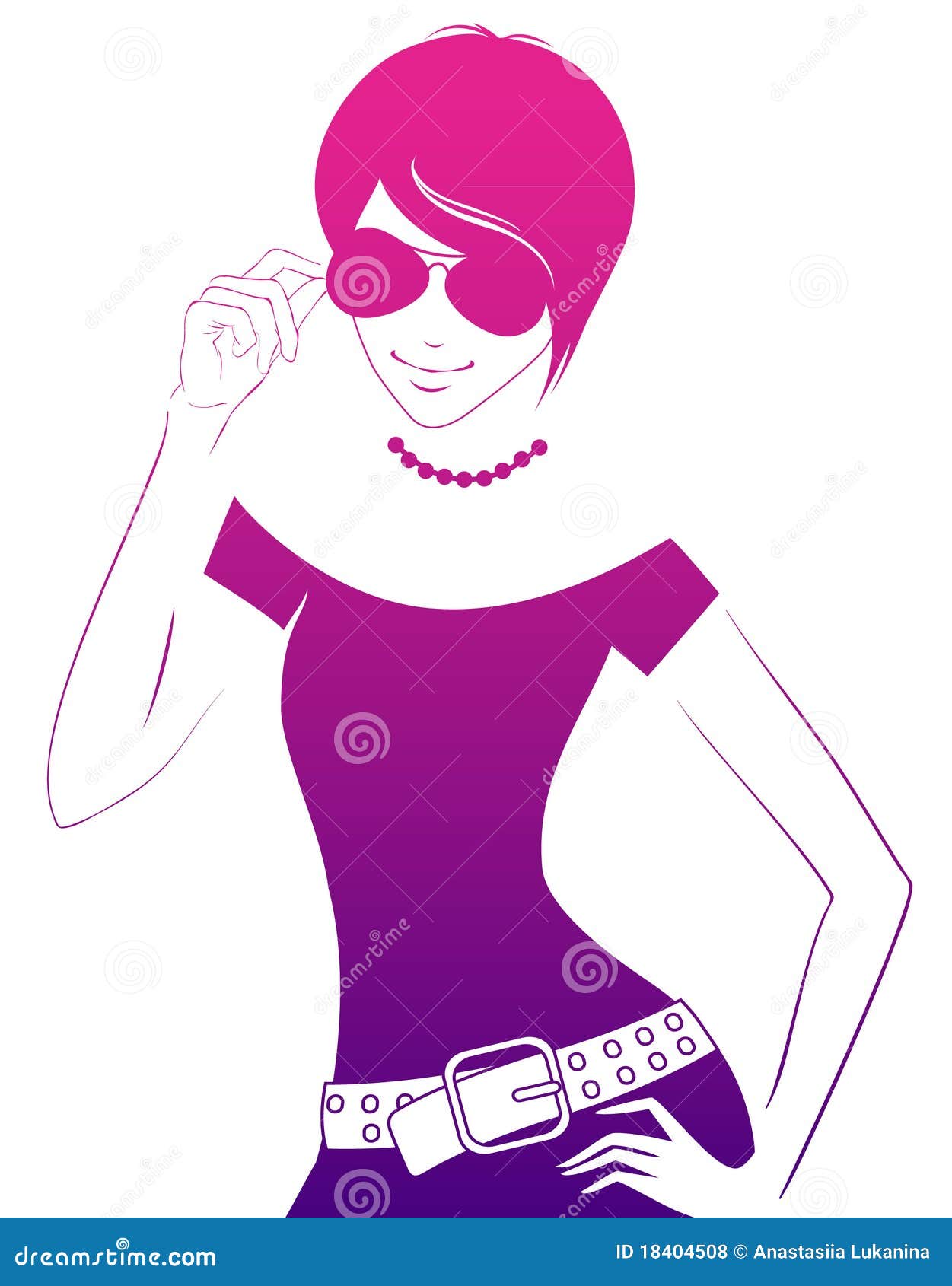 Women in sunglasses stock vector. Illustration of design - 18404508