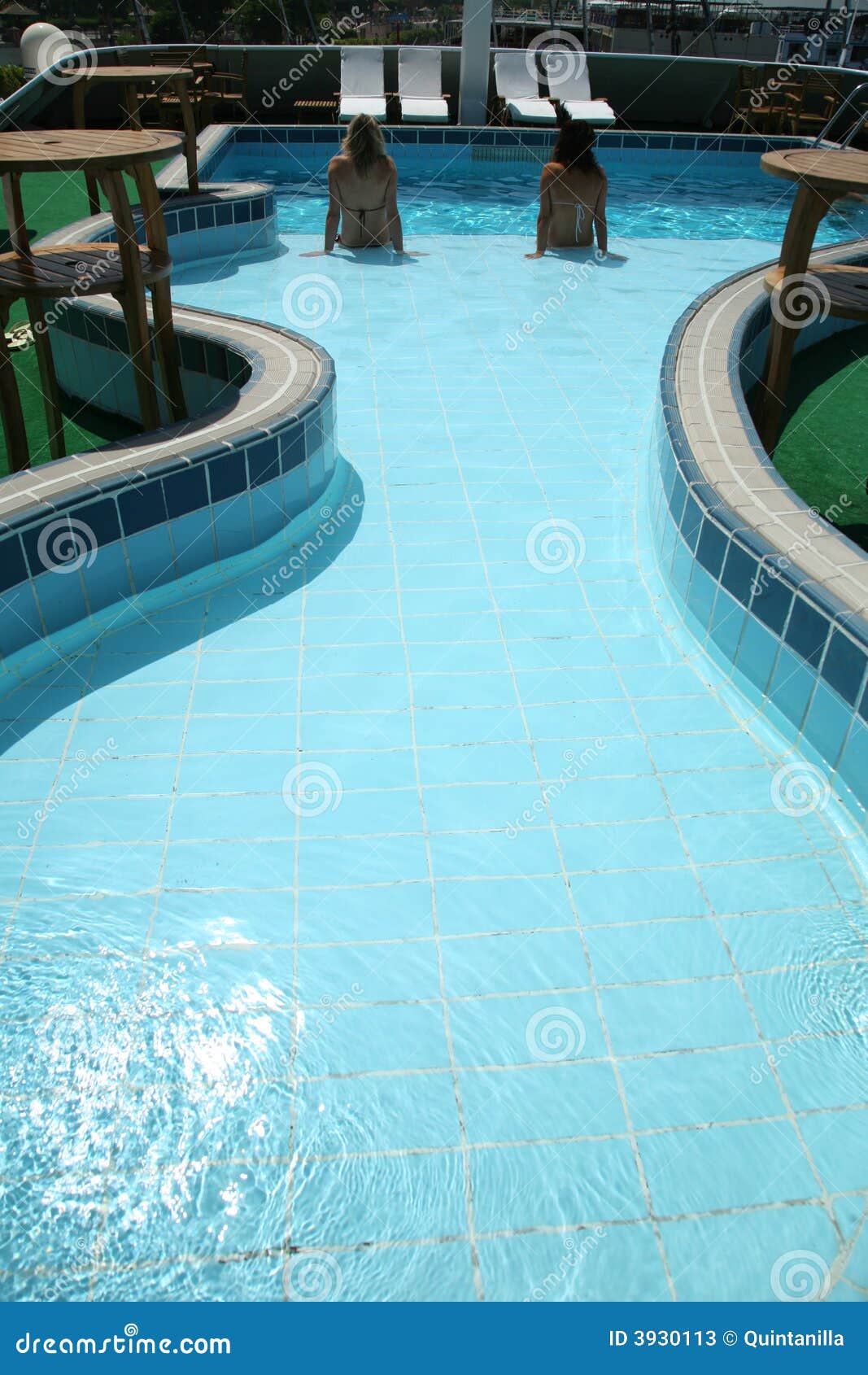 Women in swimming pool stock image. Image of travel, single - 3930113