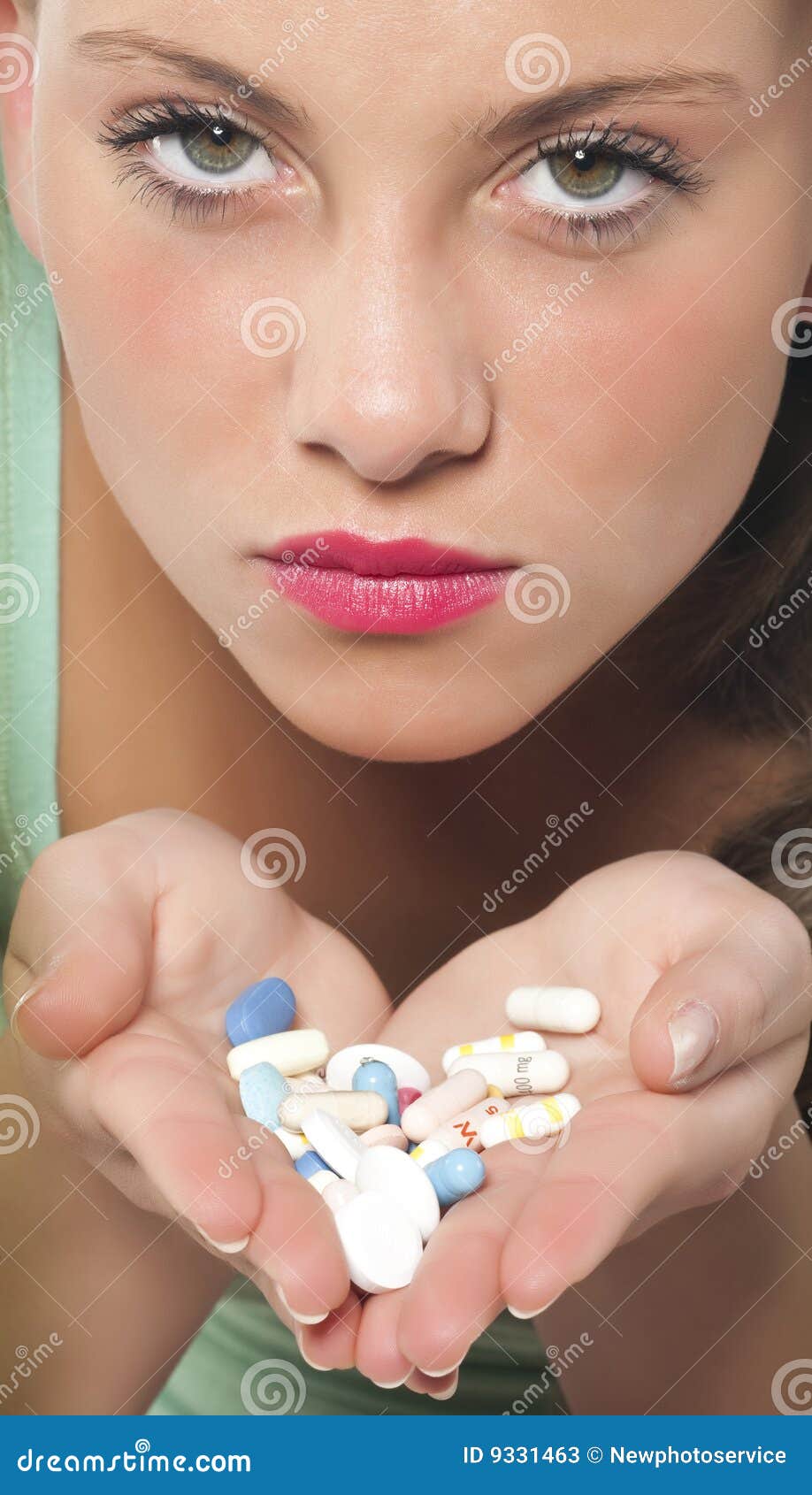 Women with Tablets in Hand. CLose-up Stock Image - Image of healthful ...