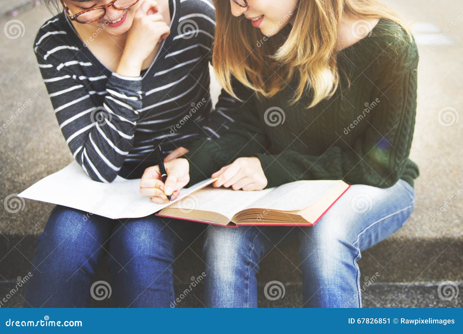 Women Talking Friendship Studying Brainstorming Concept Stock Image ...