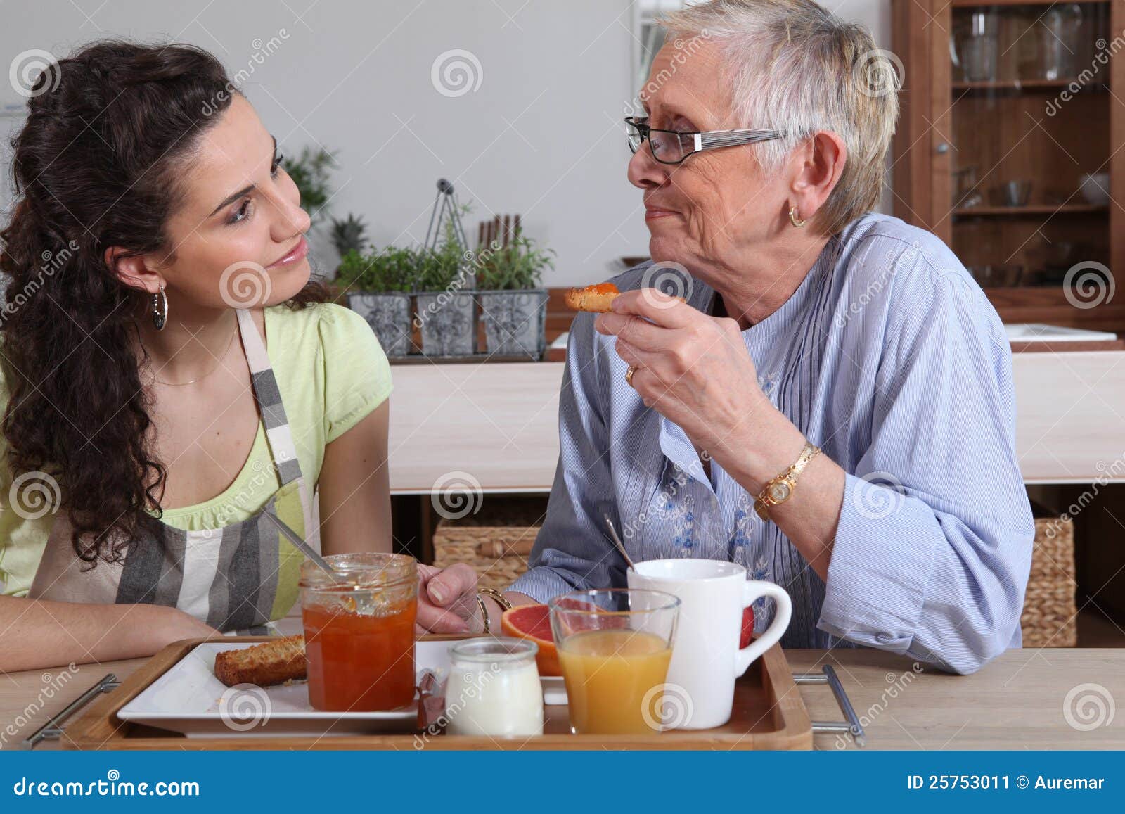 Women Talking Over Breakfast Stock Image - Image of employment ...