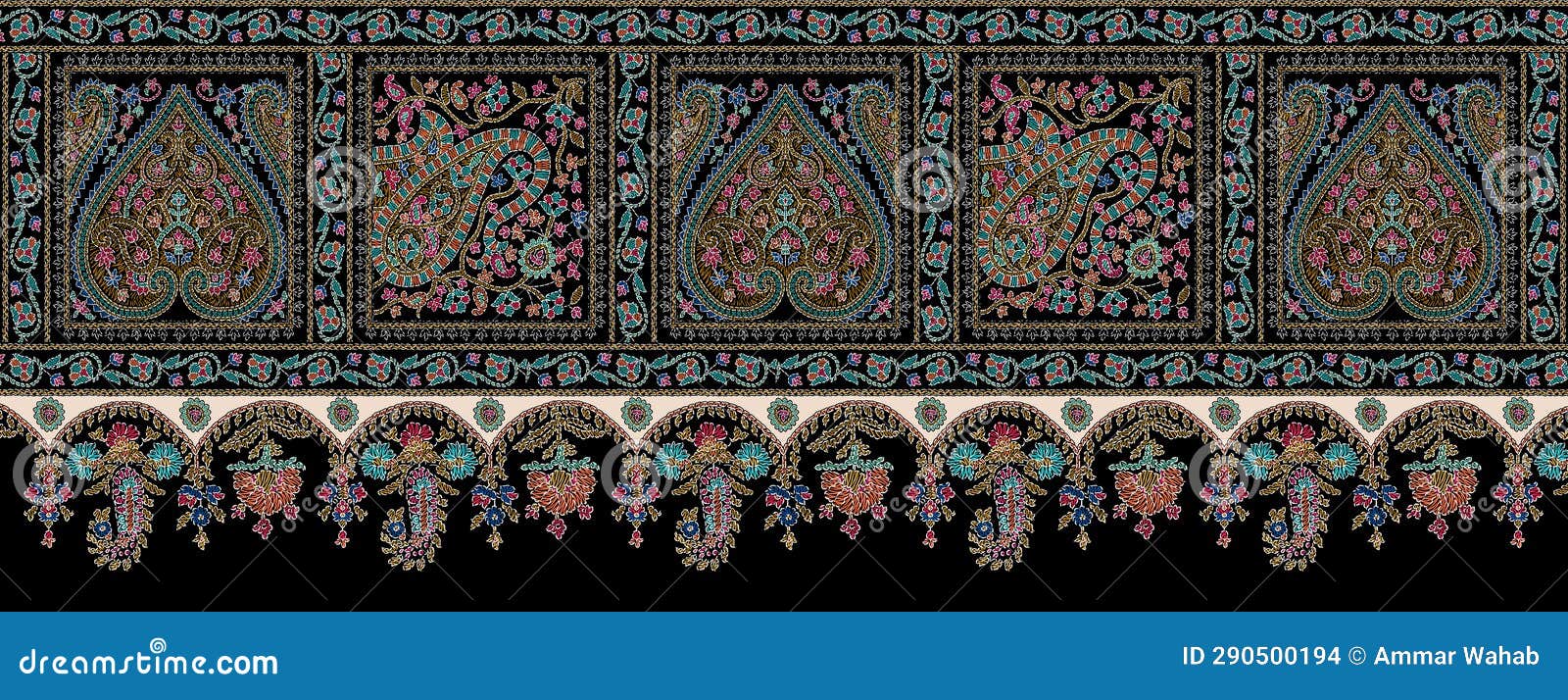 Women Textile Pattern Design Colour Combination Stock Photo - Image of ...