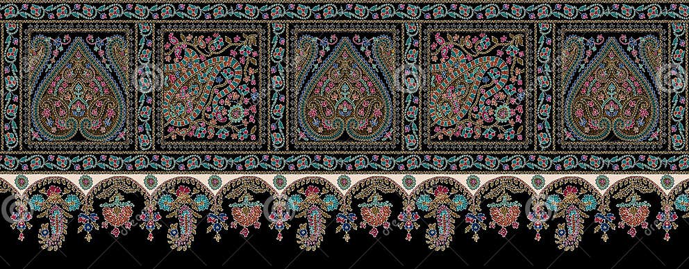 Women Textile Pattern Design Colour Combination Stock Photo - Image of ...