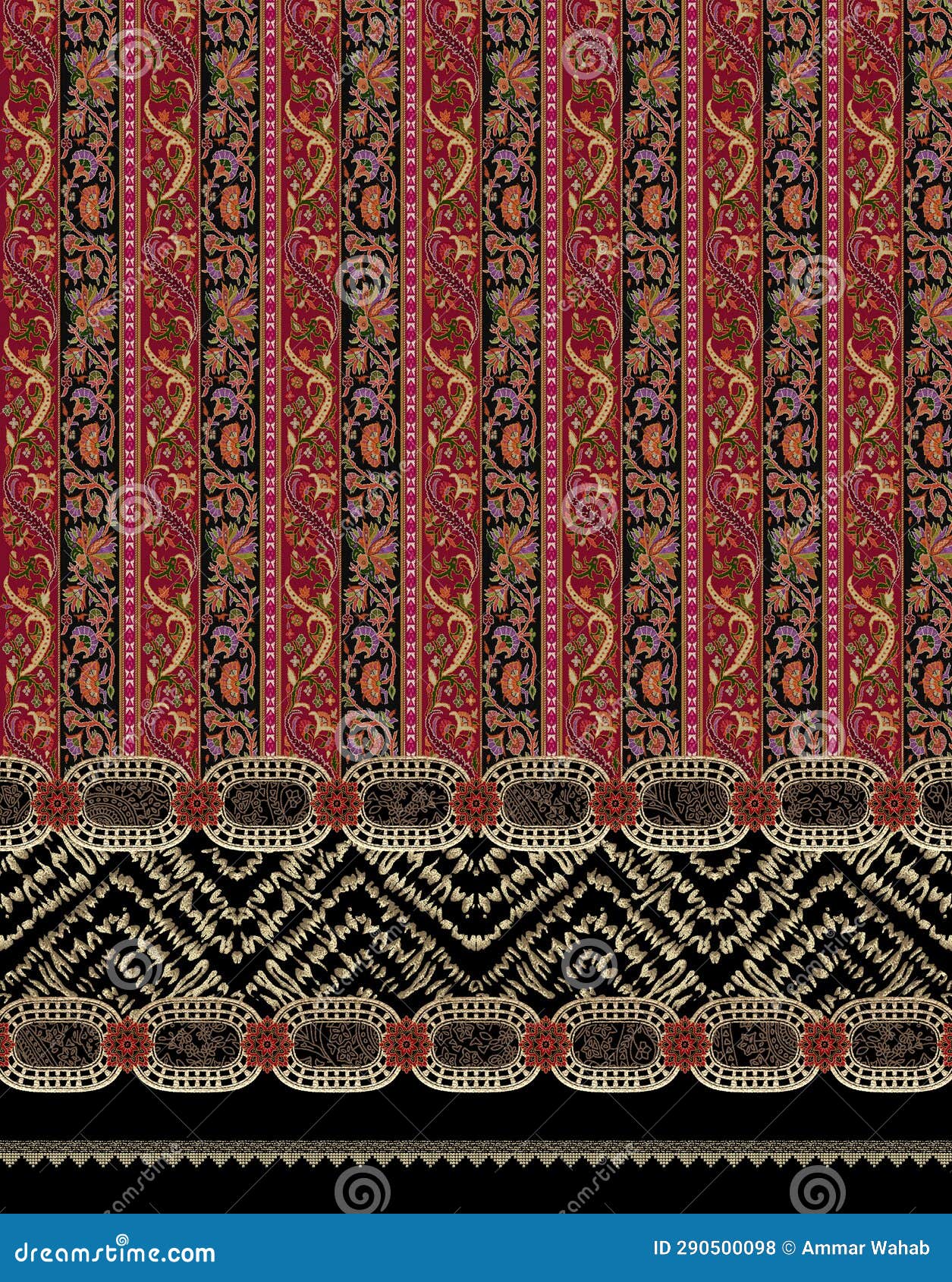 Women Textile Pattern Design Linen Stock Illustration - Illustration of ...