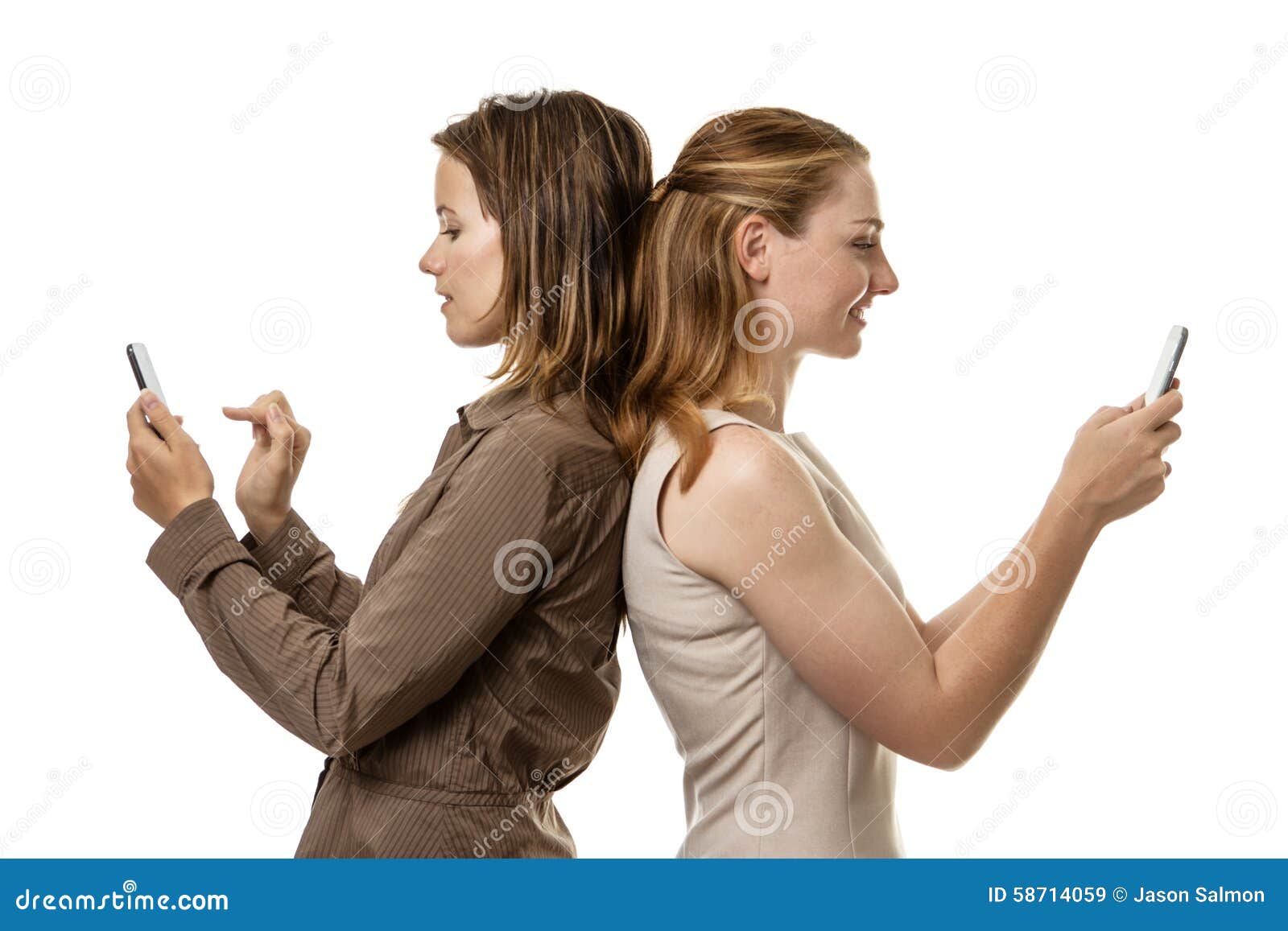 Women texting stock image. Image of communicate, people - 58714059