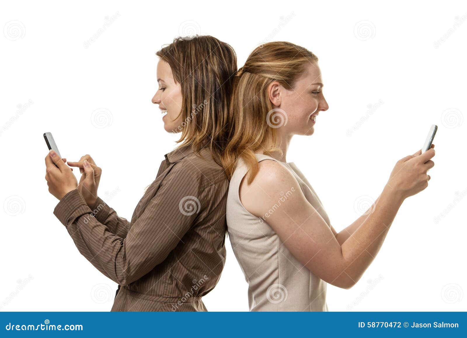 Women texting stock photo. Image of text, cellphone, human - 58770472