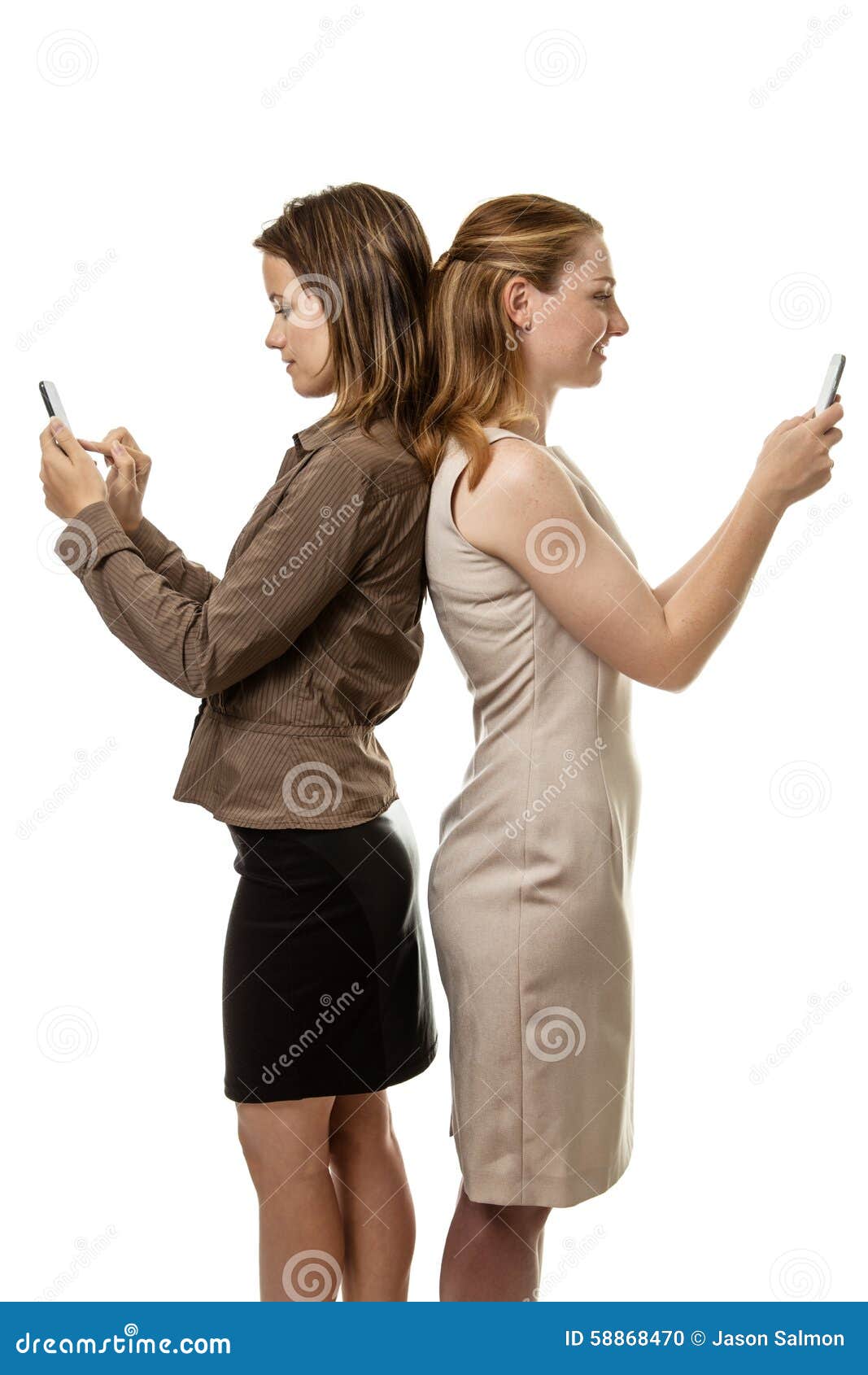Women texting stock photo. Image of isolated, message - 58868470