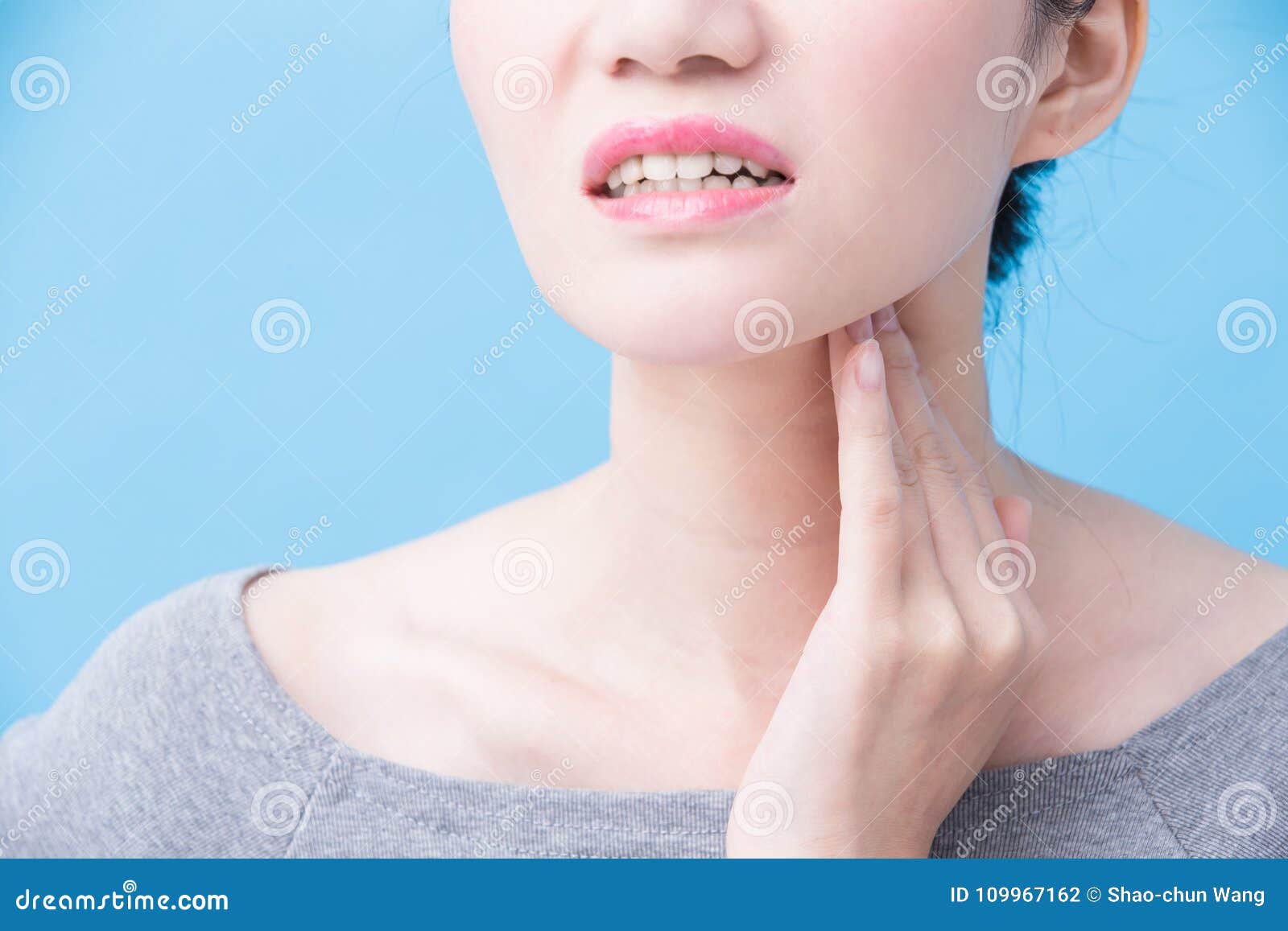 Women with Thyroid Gland Problem Stock Photo - Image of hypothyroidism ...