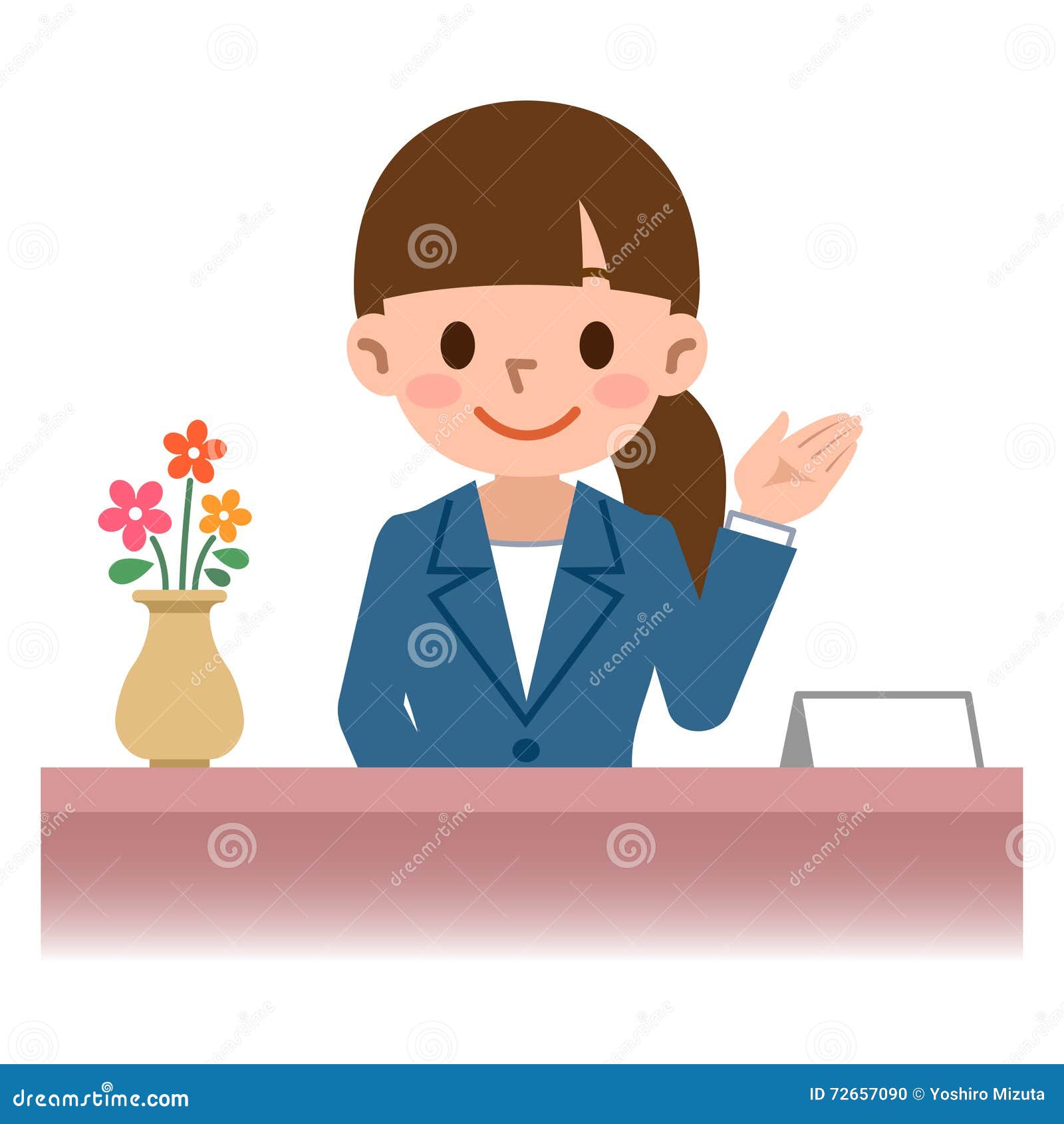 Women to guide stock vector. Illustration of beautiful - 72657090